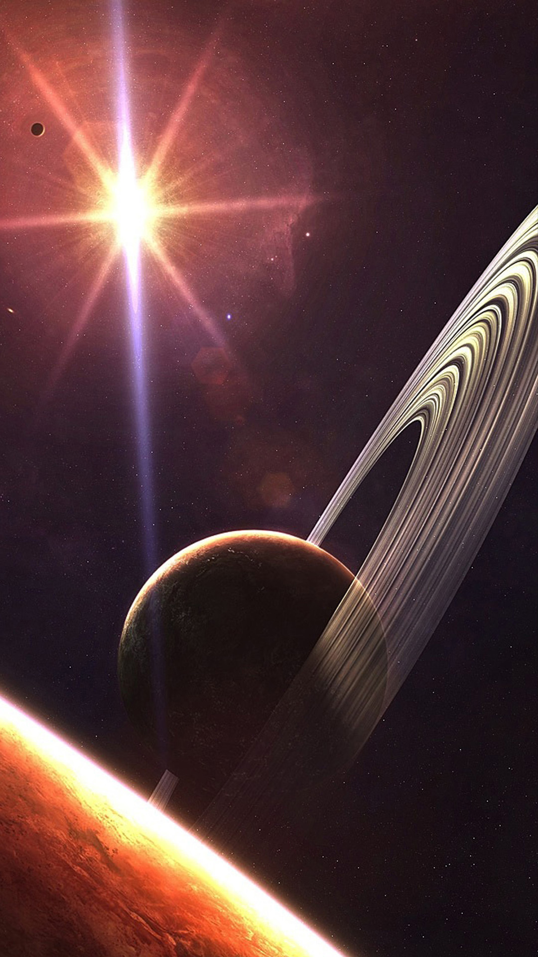 Space Planets Hd Wallpaper Vertical