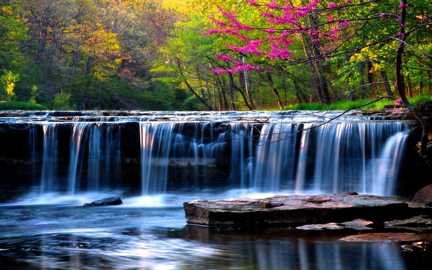 Spring Mountains Waterfall Wallpapers - Wallpaper Cave