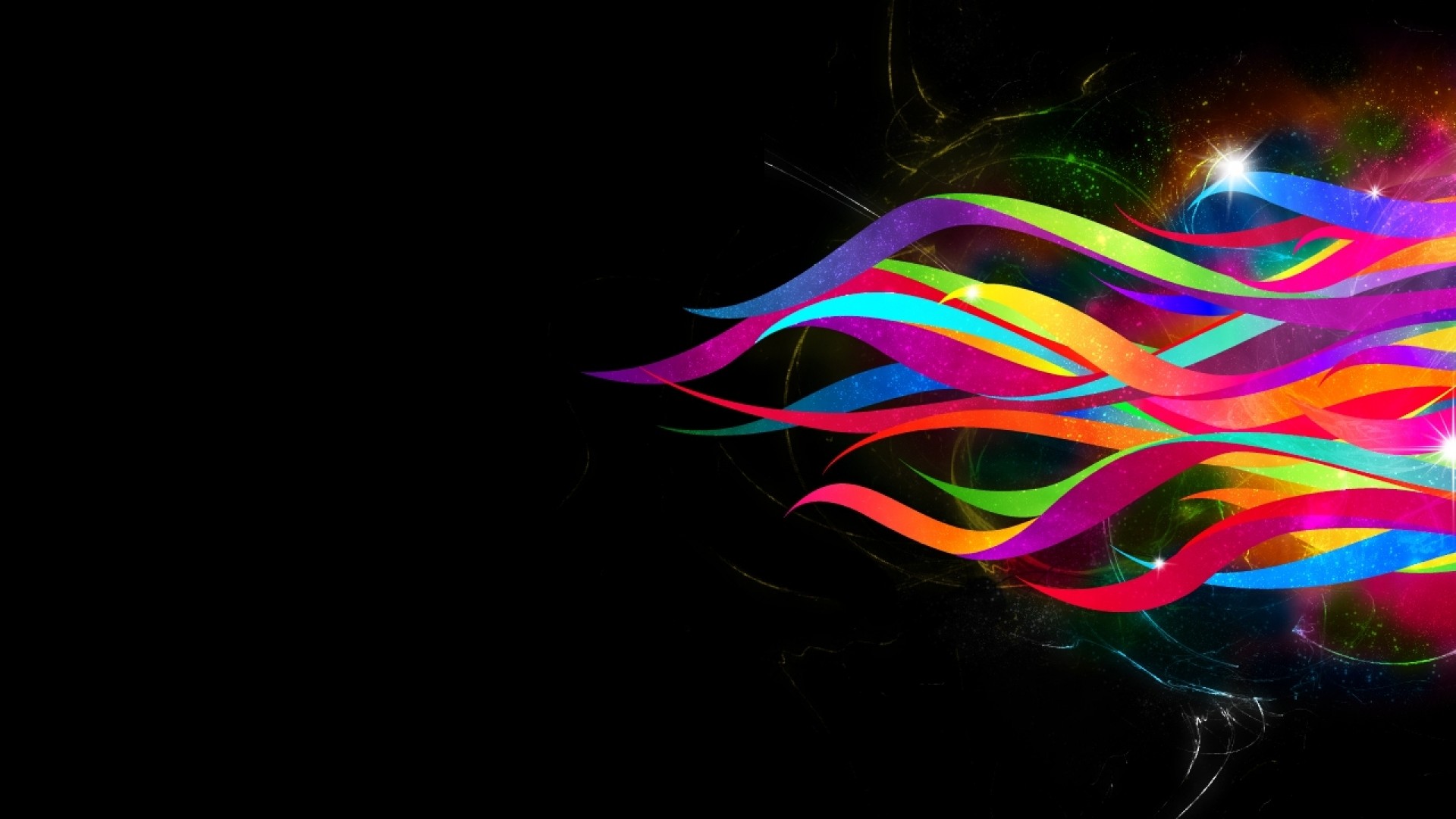 Desktop Black Rainbow Wallpapers - Wallpaper Cave