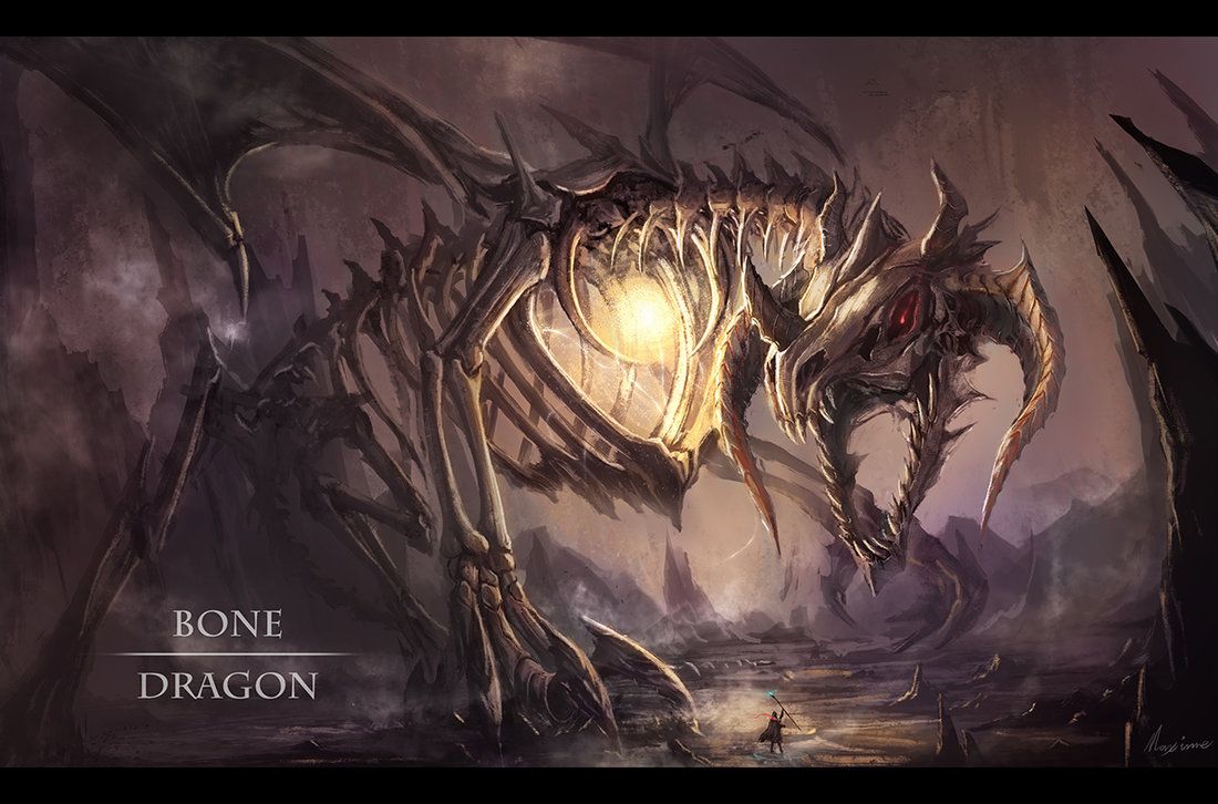 Skeleton Dragon Wallpaper