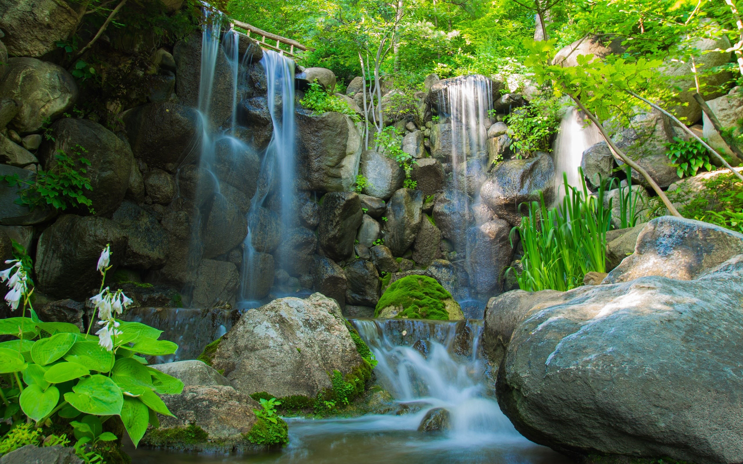 Spring Garden Waterfall Wallpapers - Wallpaper Cave