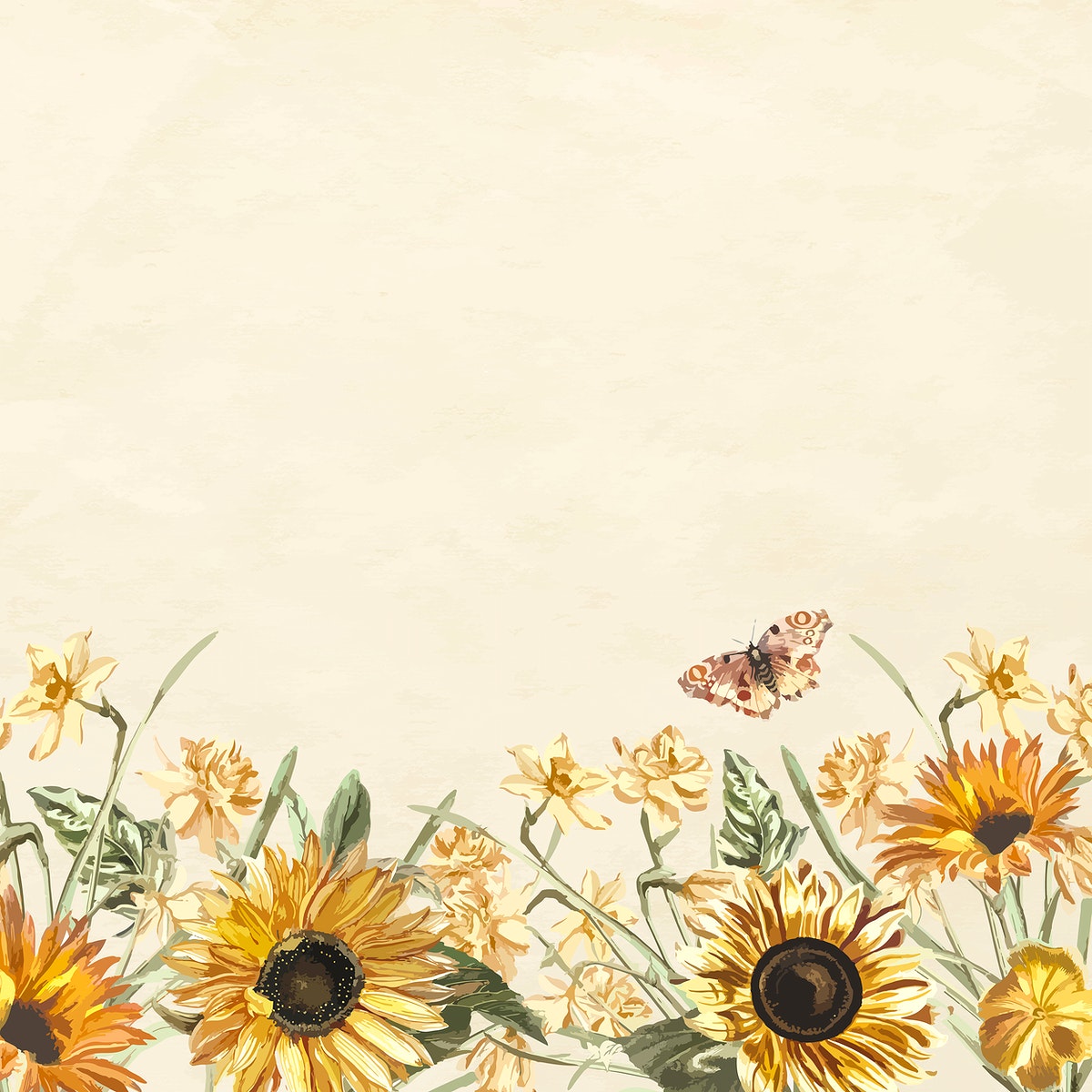 Cute Sunflower Spring Wallpapers - Wallpaper Cave