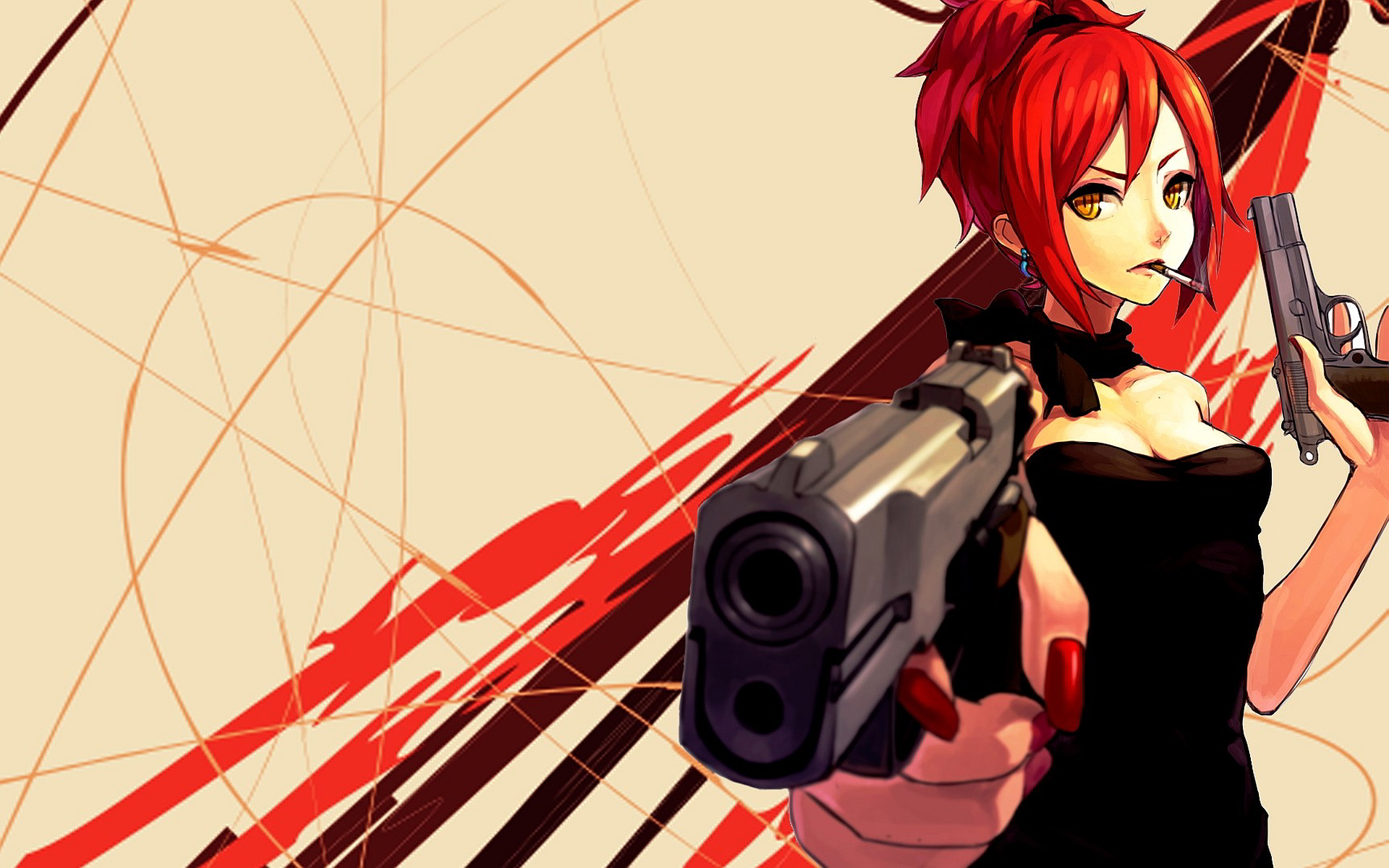 Aesthetic Red Anime Girl Wallpapers - Wallpaper Cave