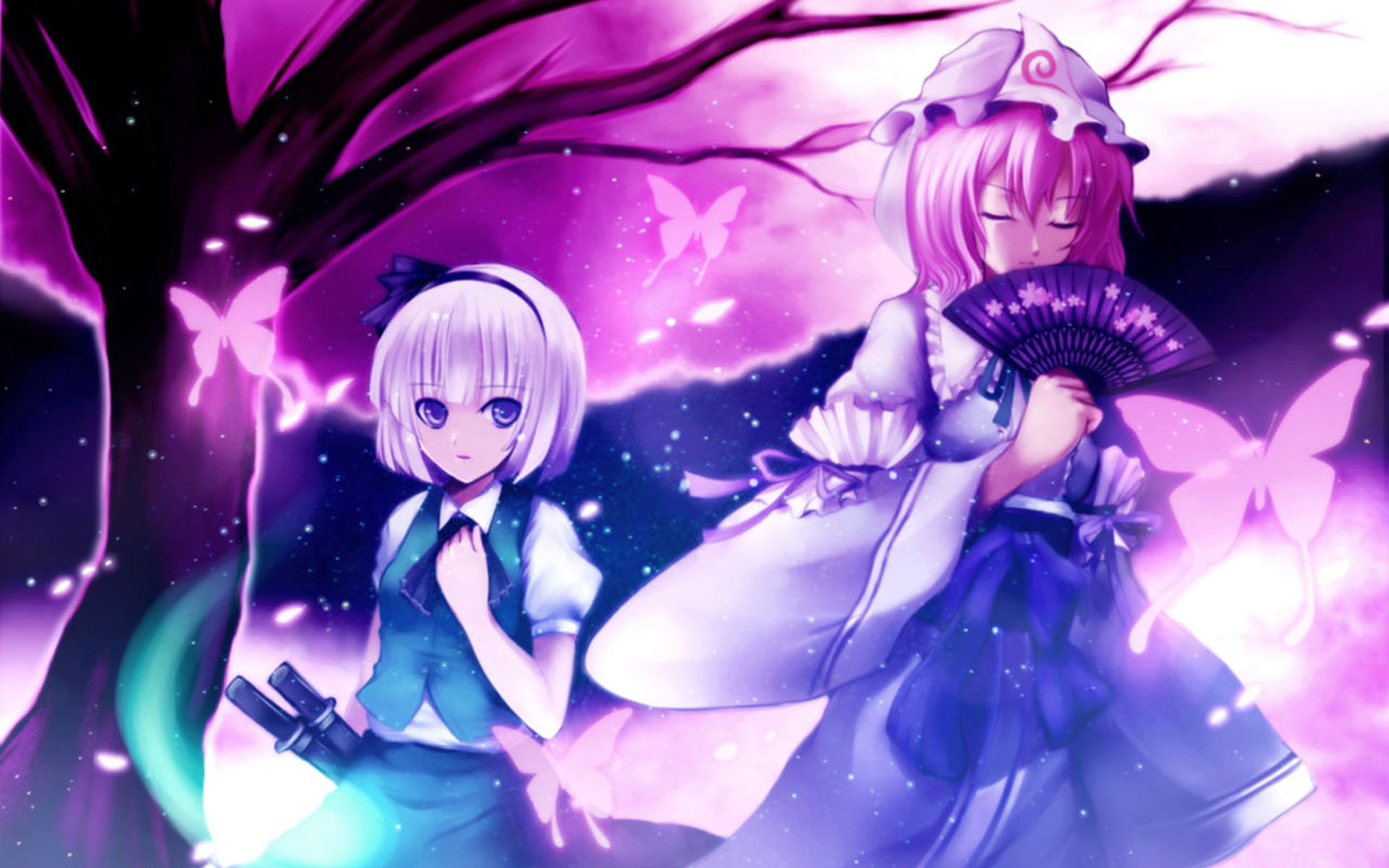 Anime Blue Purple Wallpapers - Wallpaper Cave