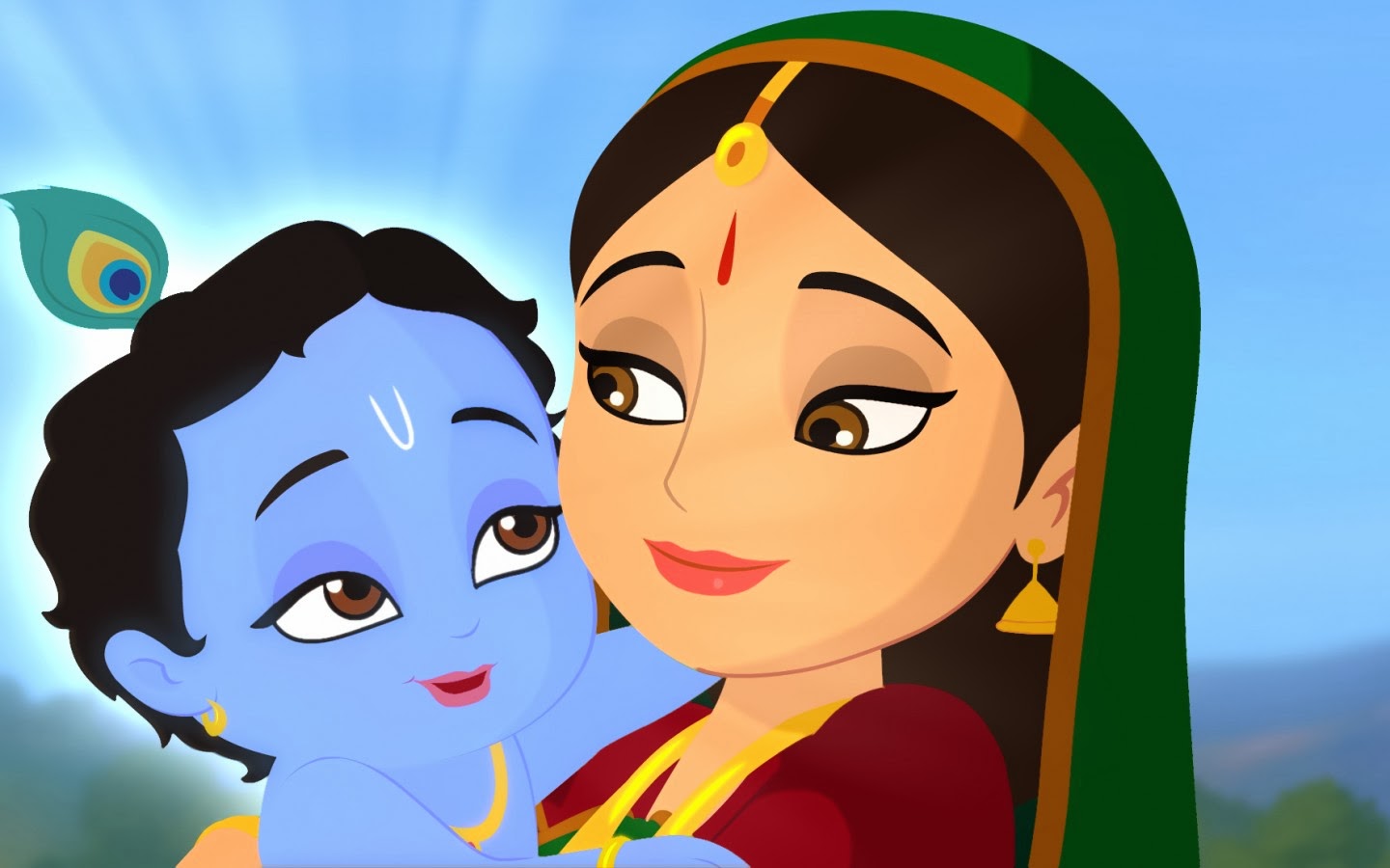 Lord Krishna Cartoon Wallpapers - Wallpaper Cave