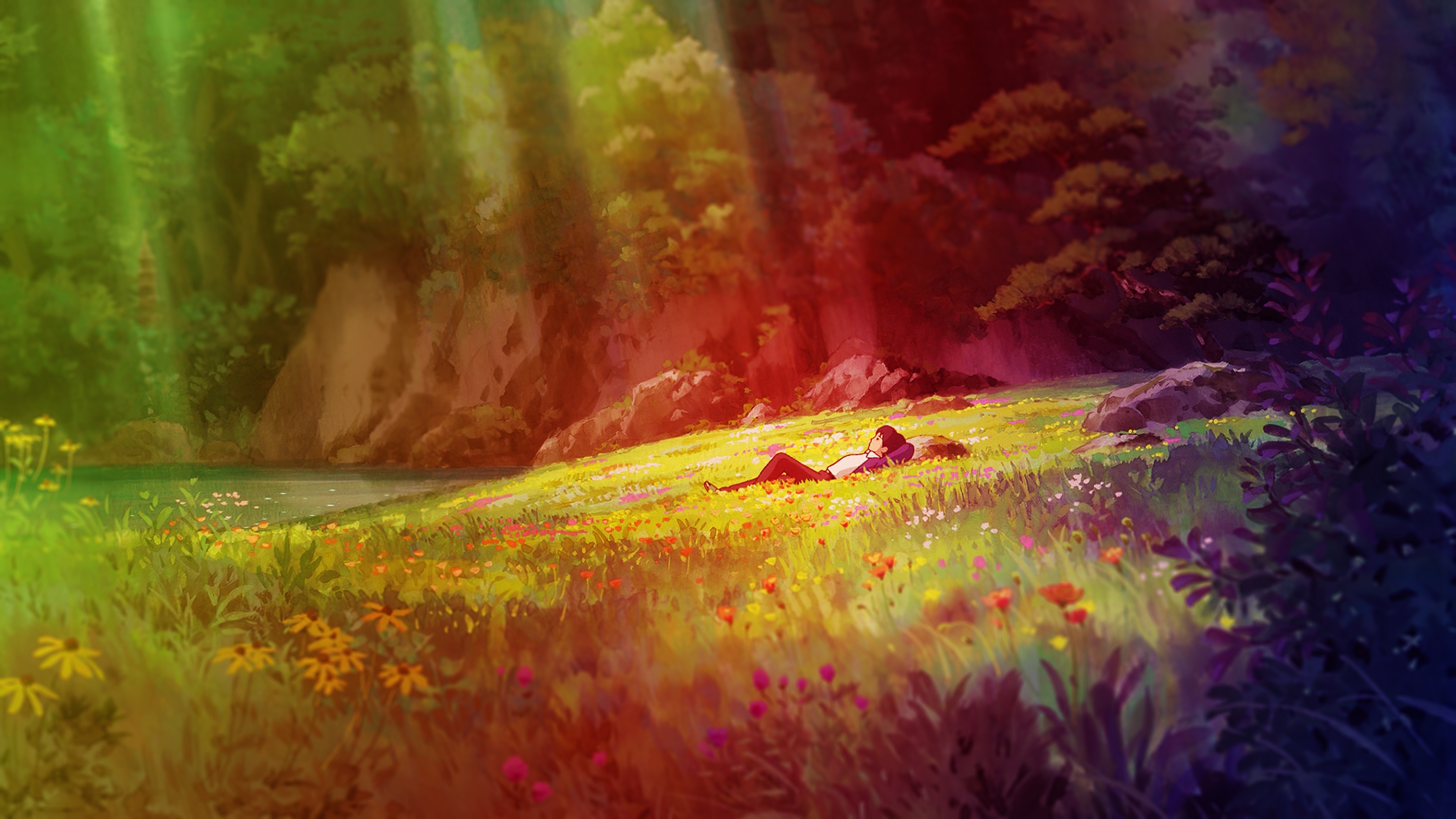 Red Anime Scenery 4k HD Wallpapers - Wallpaper Cave