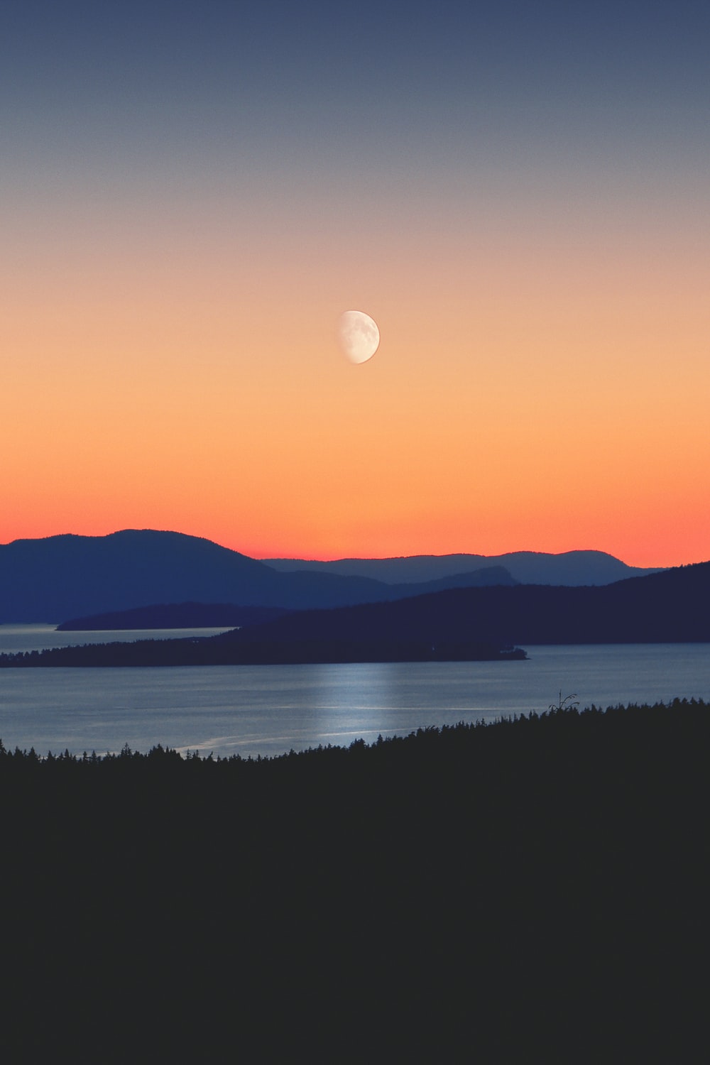 Sunset Moon Wallpapers - Wallpaper Cave