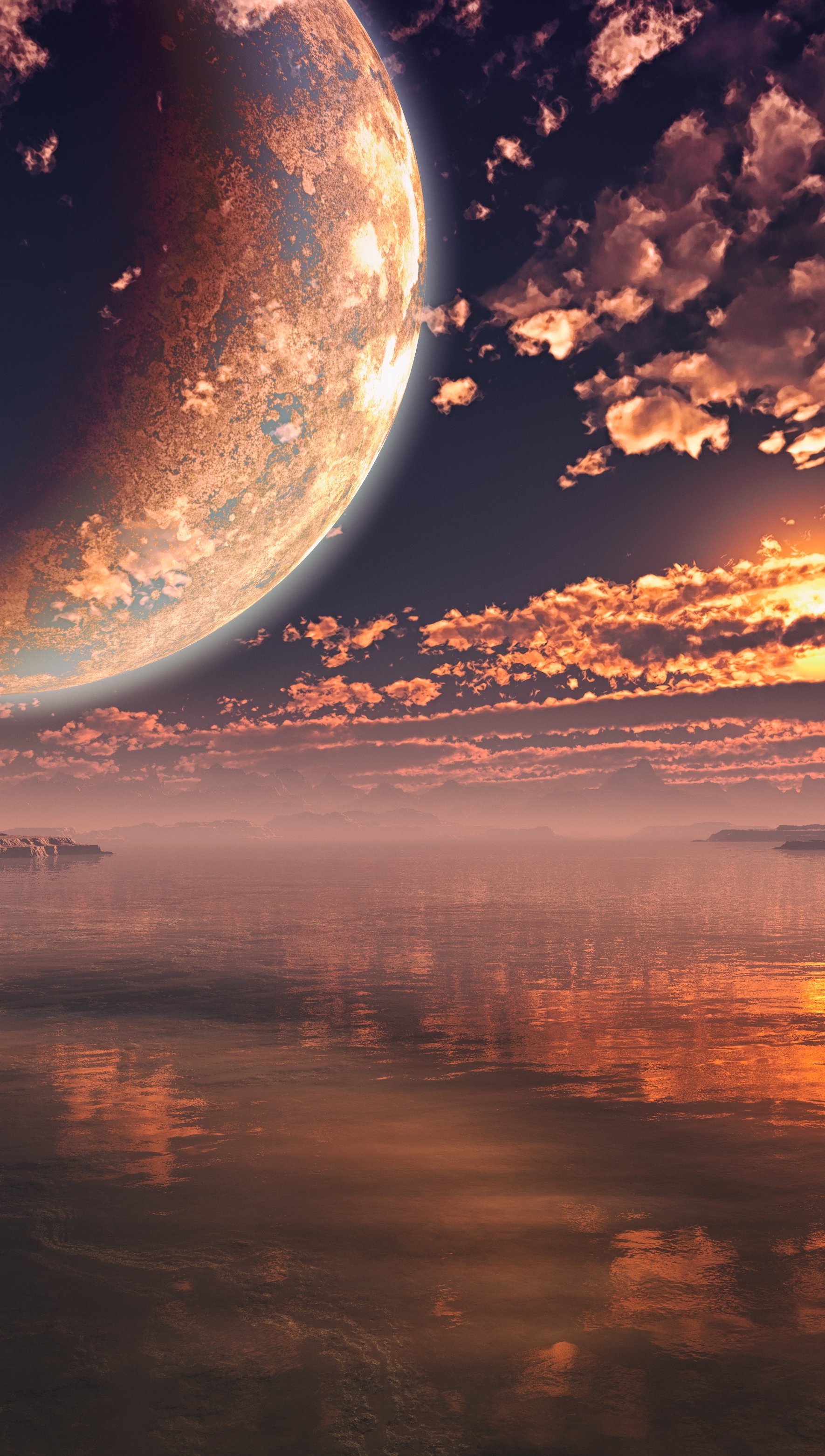 Sunset Moon Wallpapers - Wallpaper Cave