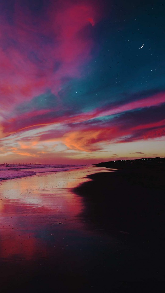 Sunset Moon Wallpapers - Wallpaper Cave