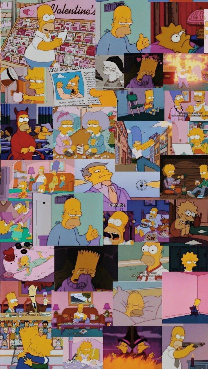 Simpsons Collage Wallpapers - Wallpaper Cave