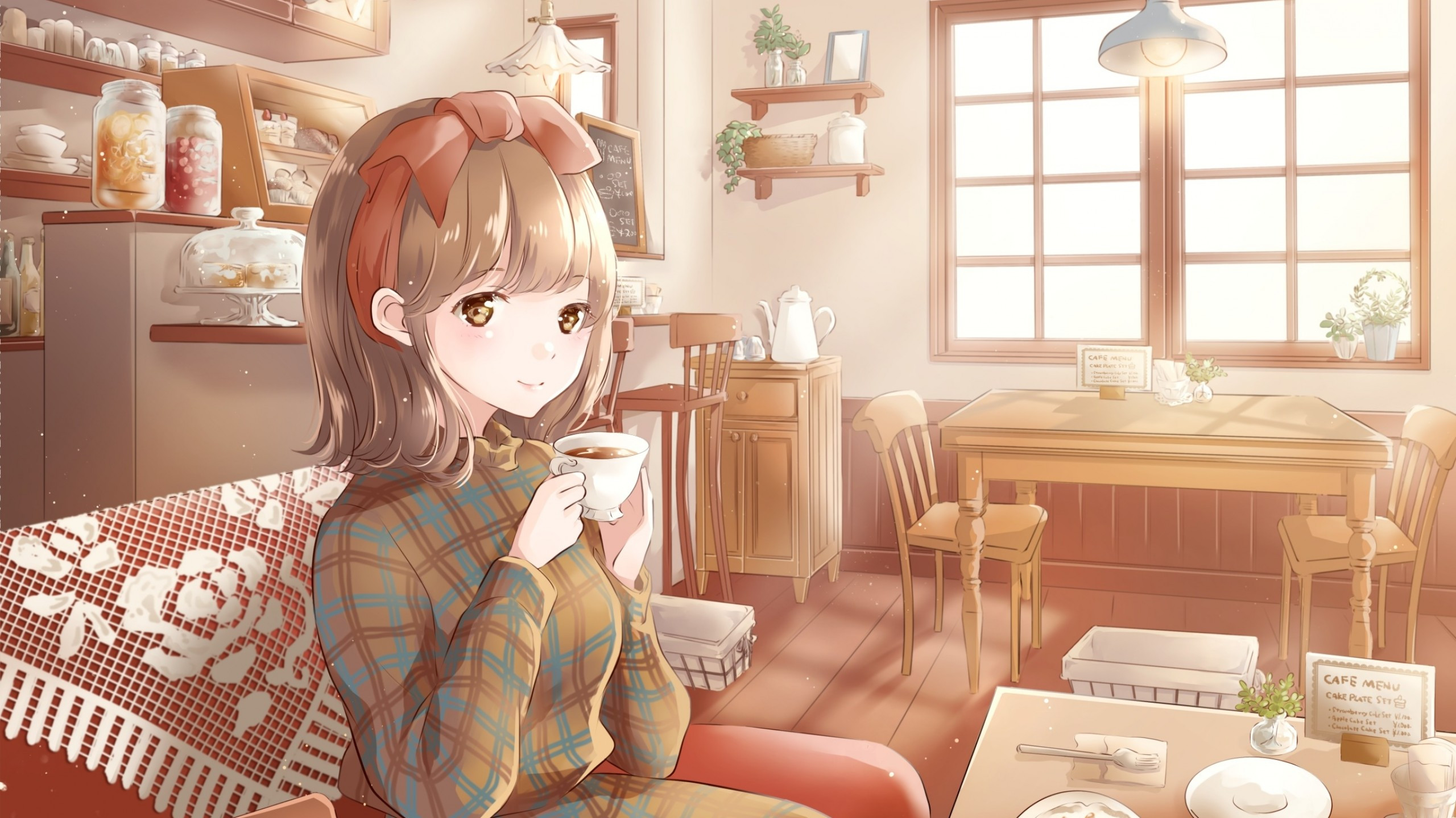 Anime Girl Cafe Wallpapers - Wallpaper Cave