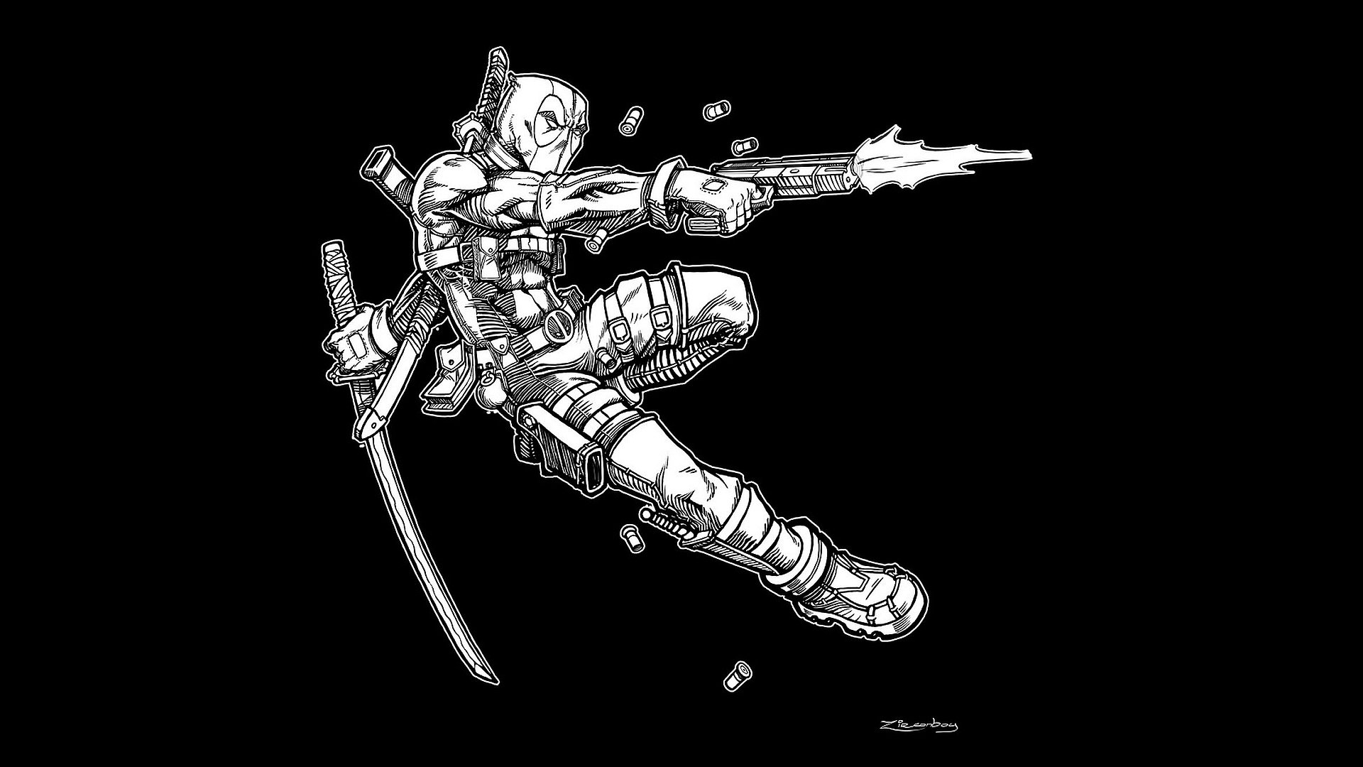 White Deadpool Wallpapers - Wallpaper Cave