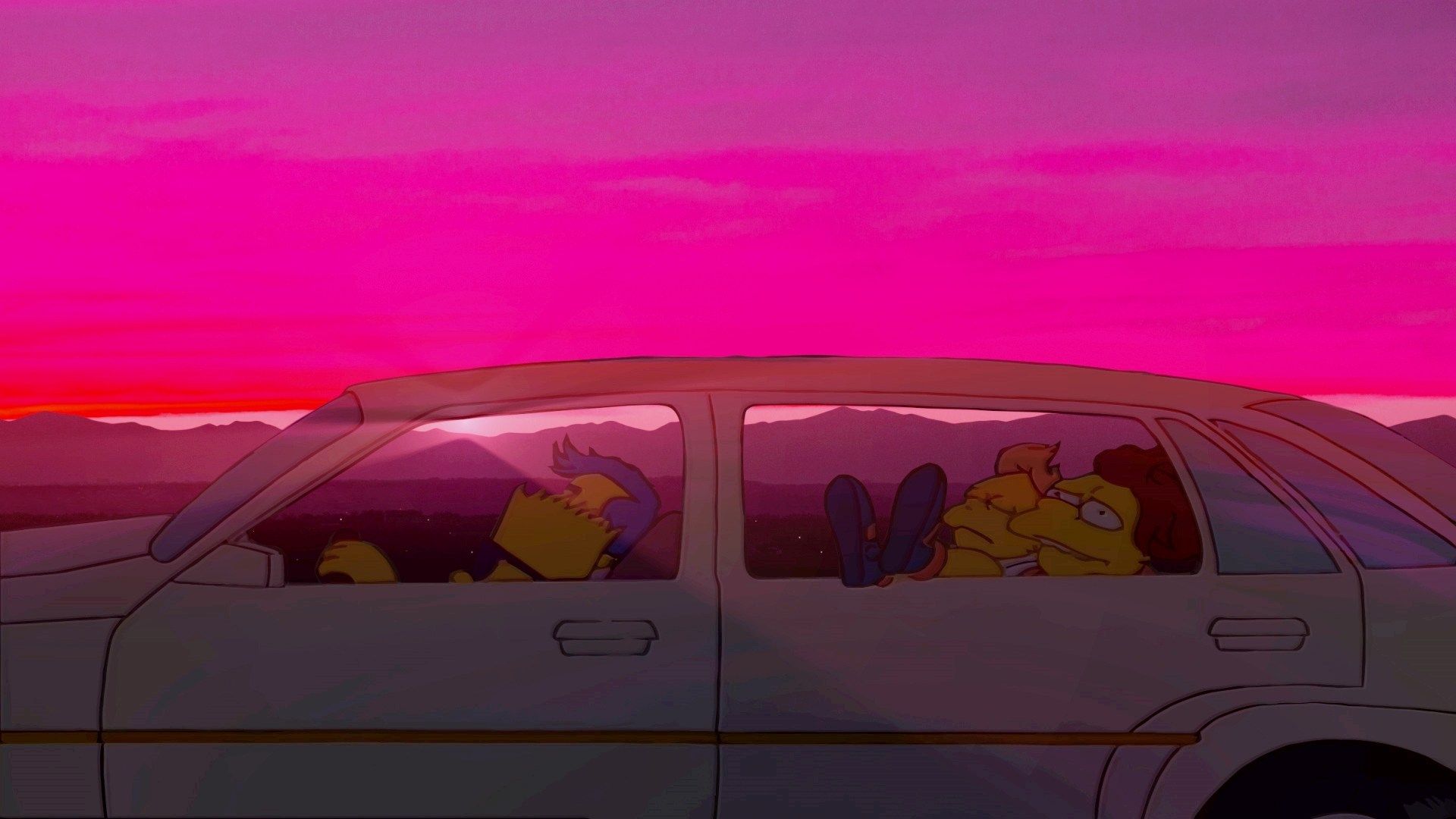 Simpsonwave Wallpapers - Wallpaper Cave