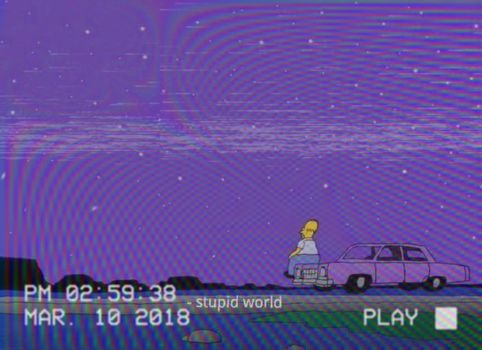 Simpsonwave Wallpapers - Wallpaper Cave