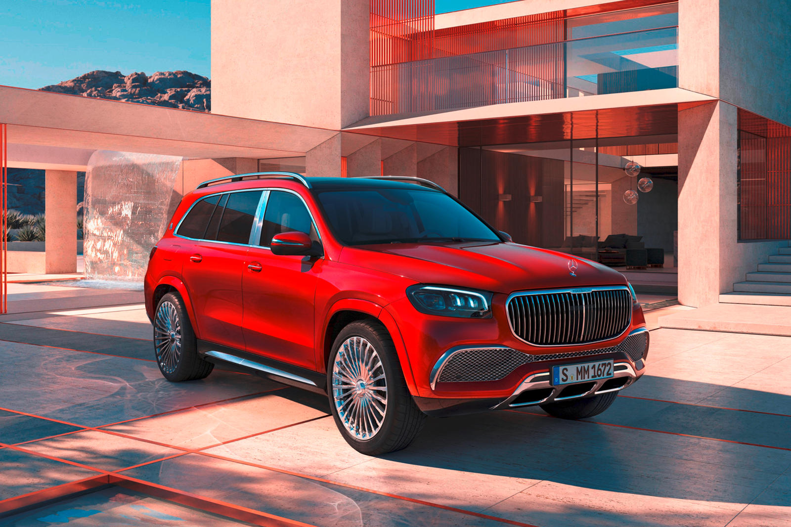 Mercedes GLS Red Wallpapers - Wallpaper Cave