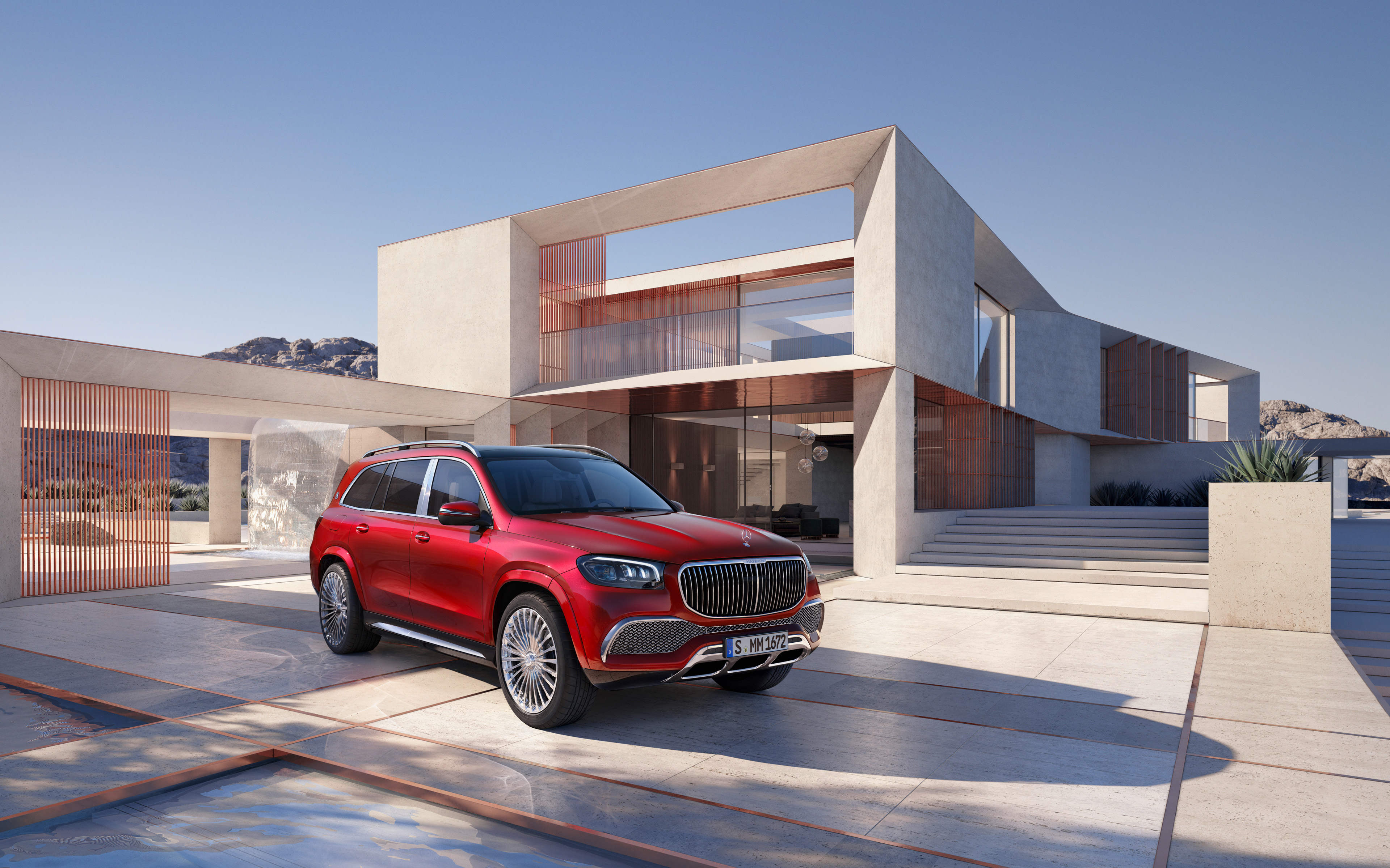 Mercedes GLS Red Wallpapers - Wallpaper Cave