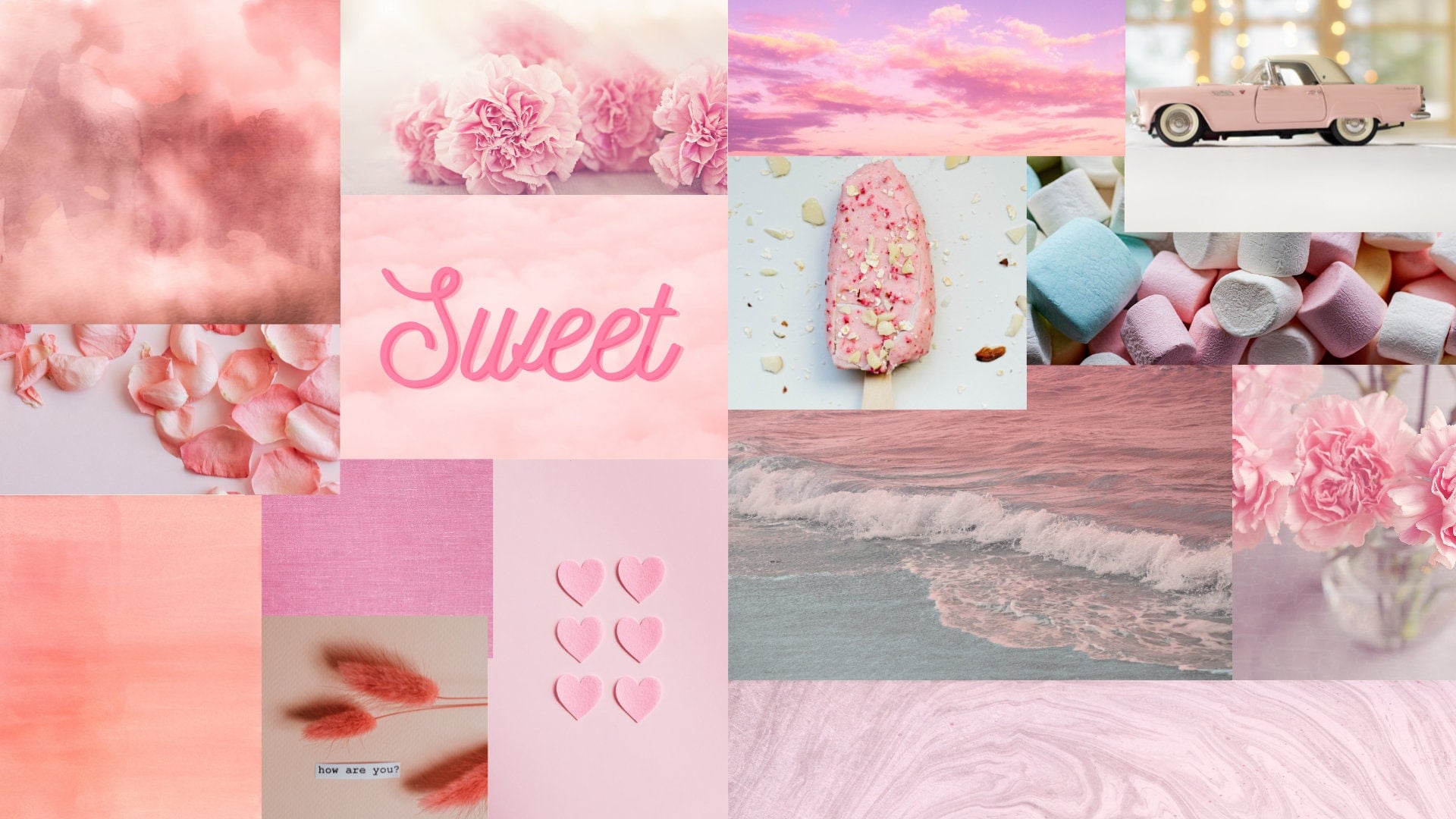 Pink Spring Collage Wallpapers - Wallpaper Cave