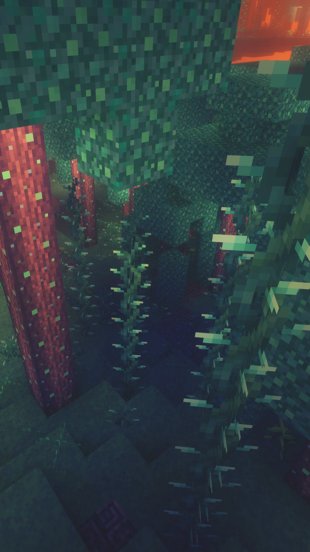Minecraft Warped Forest Wallpapers - Wallpaper Cave