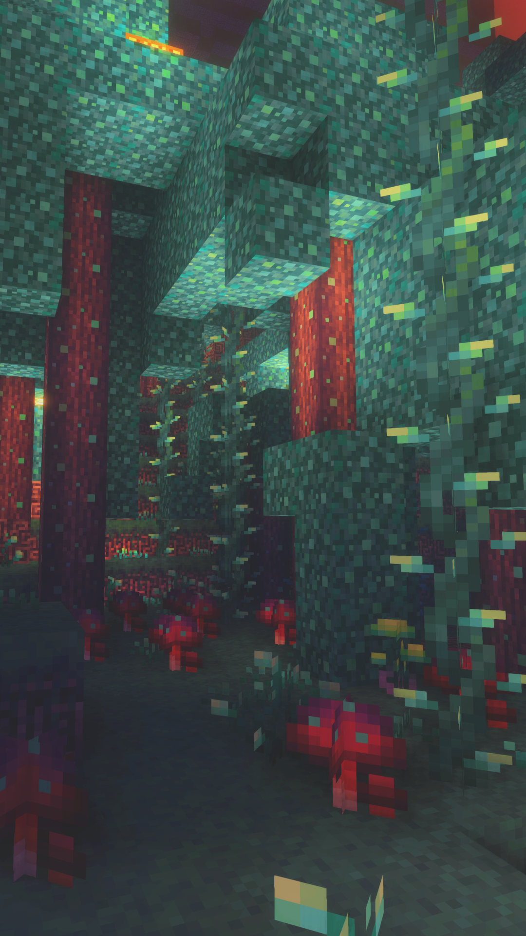 Minecraft Warped Forest Wallpapers - Wallpaper Cave