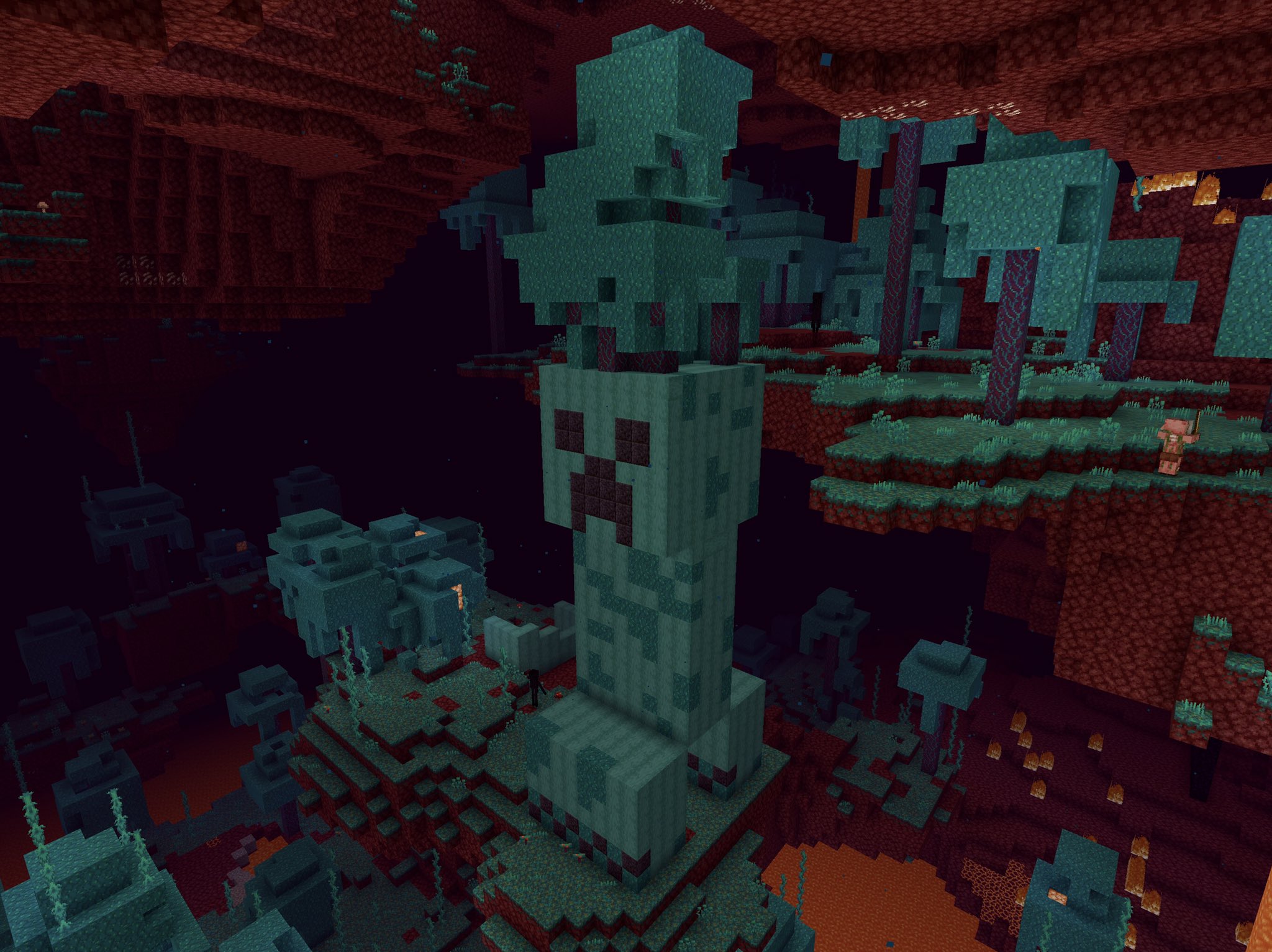 Minecraft Warped Forest Wallpapers - Wallpaper Cave