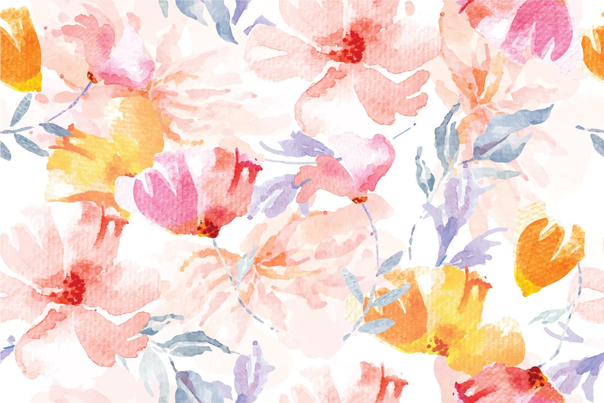Watercolor Summer Flowers Wallpapers - Wallpaper Cave