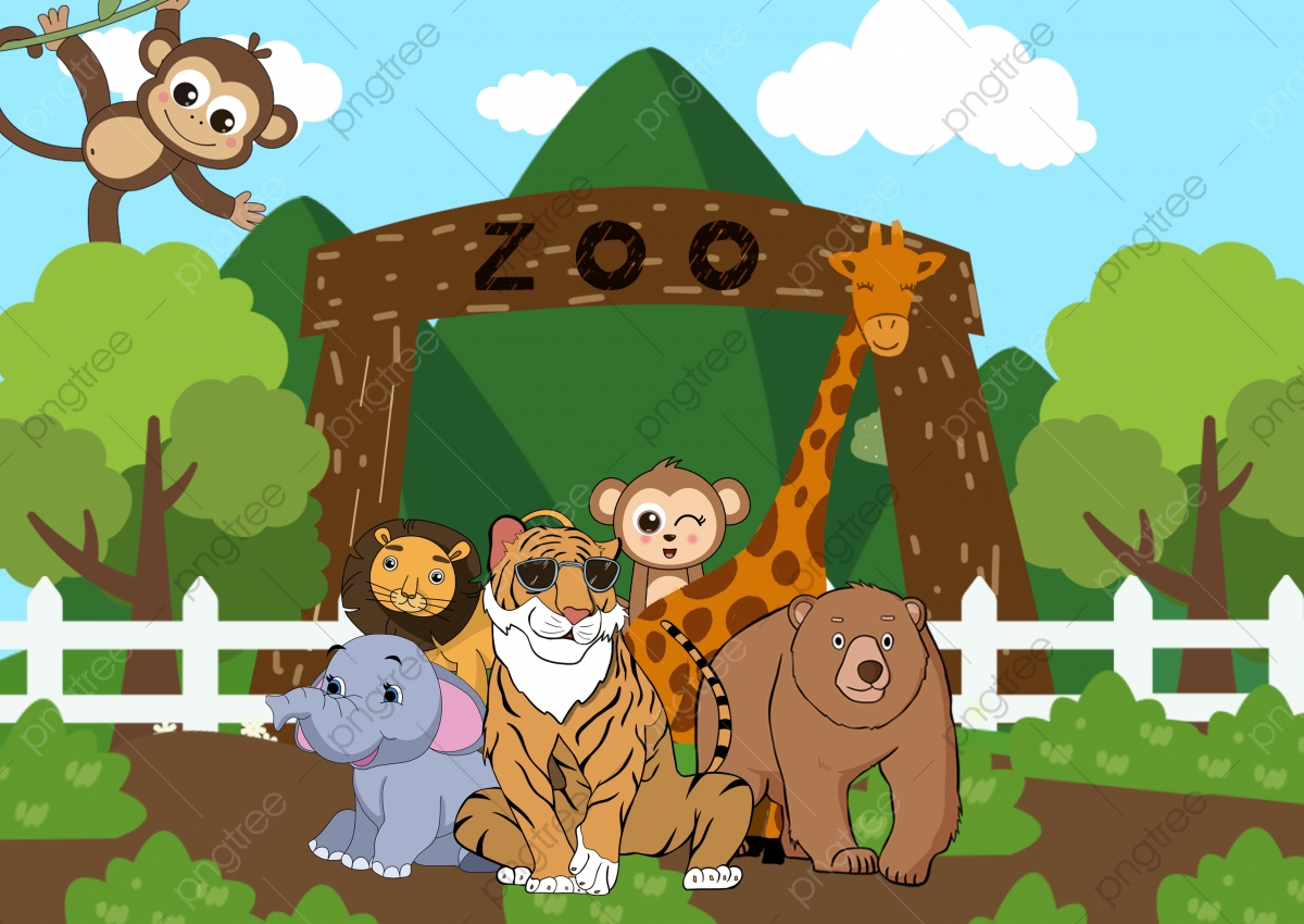 Zoo Cartoon Wallpapers - Wallpaper Cave