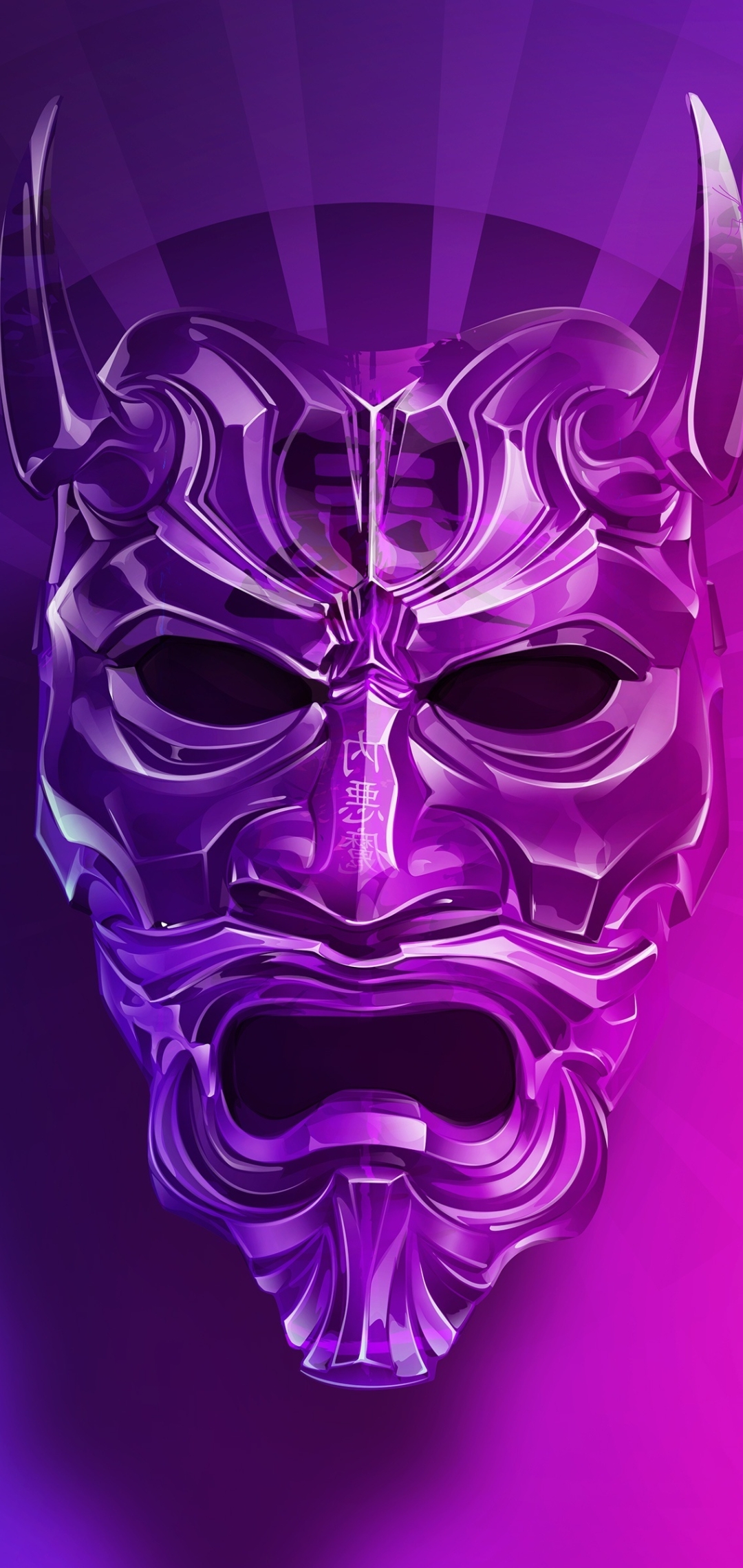 Evil Mask Wallpaper Oni Mask, Chun Lo, White, Dark. Mocah HD Wallpaper