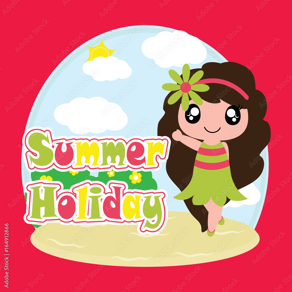 Cute Cartoon Summer Wallpapers - Wallpaper Cave