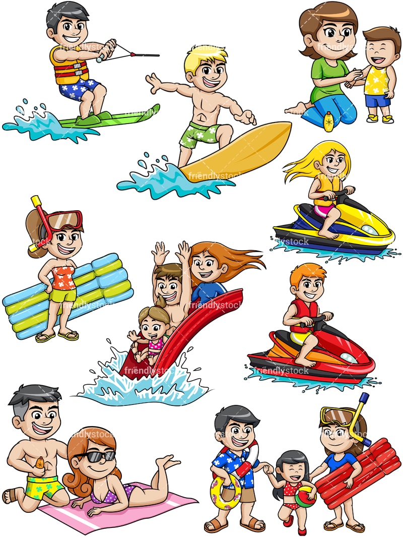 Summer Vacation Cartoon Wallpapers - Wallpaper Cave