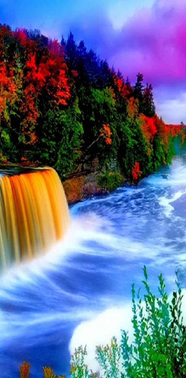 Colorful Waterfalls Wallpapers - Wallpaper Cave