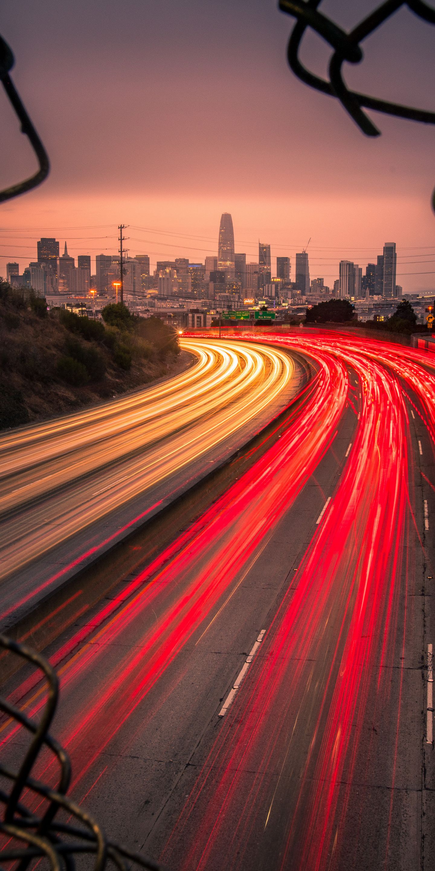 Highway Night Traffic Phone Wallpapers - Wallpaper Cave