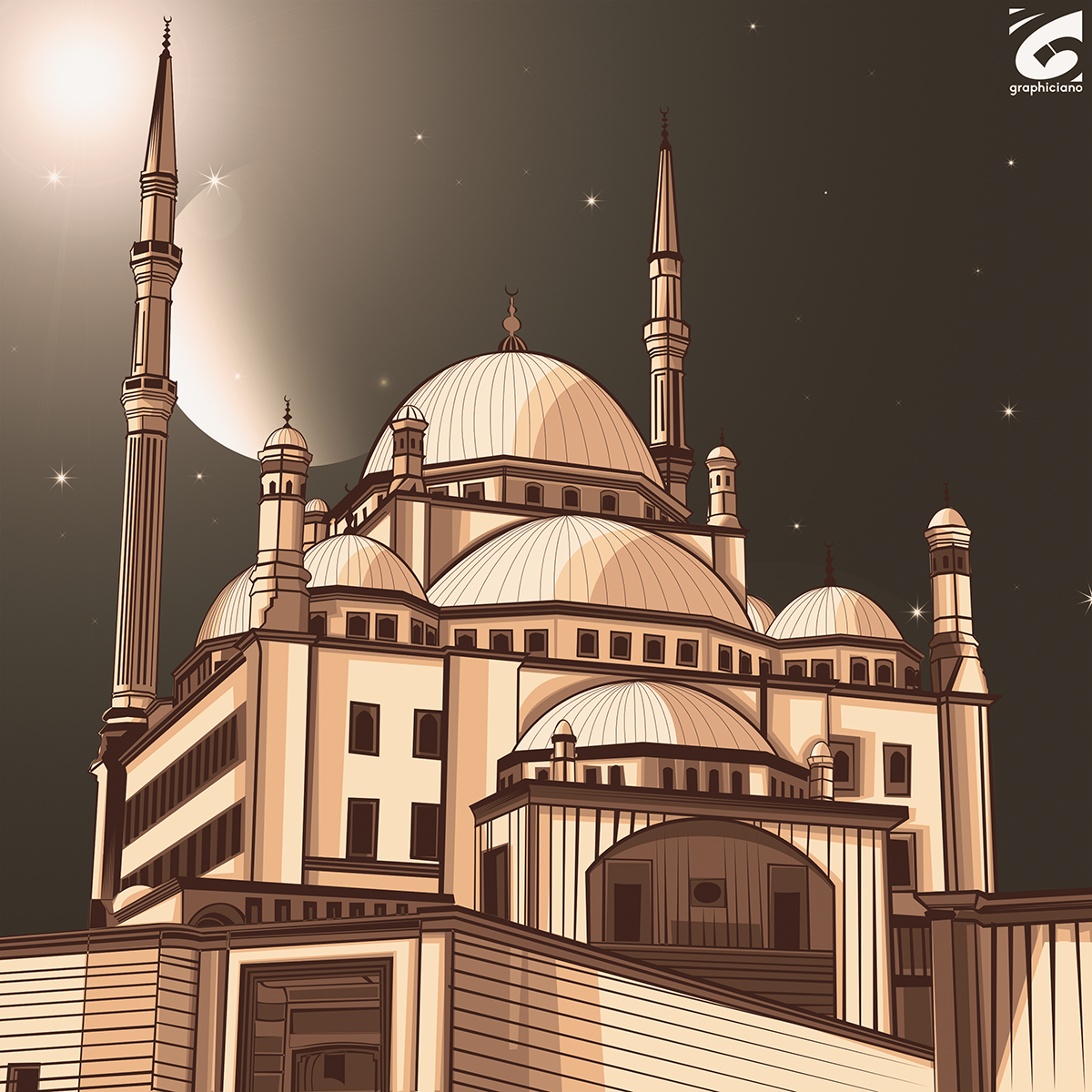 Mosque Vector Wallpapers - Wallpaper Cave