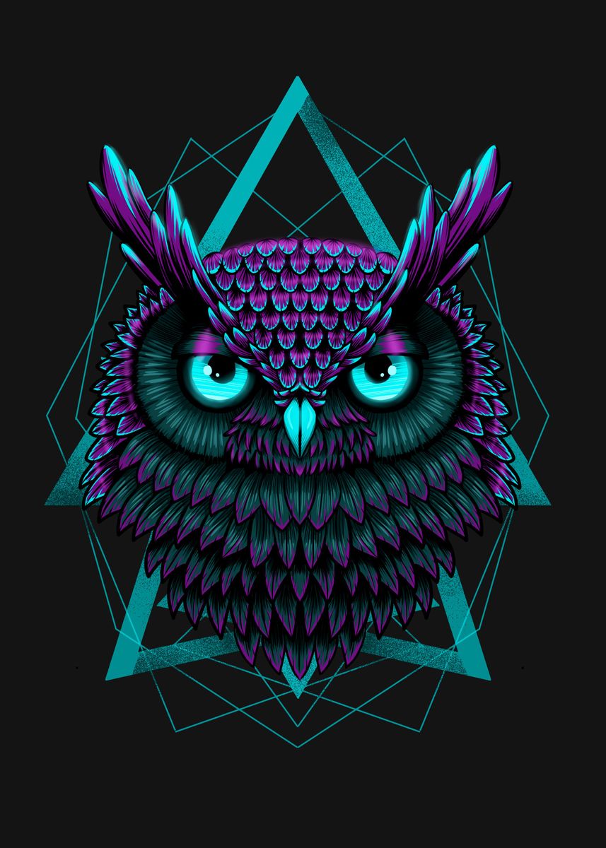 Neon Owl Wallpapers - Wallpaper Cave