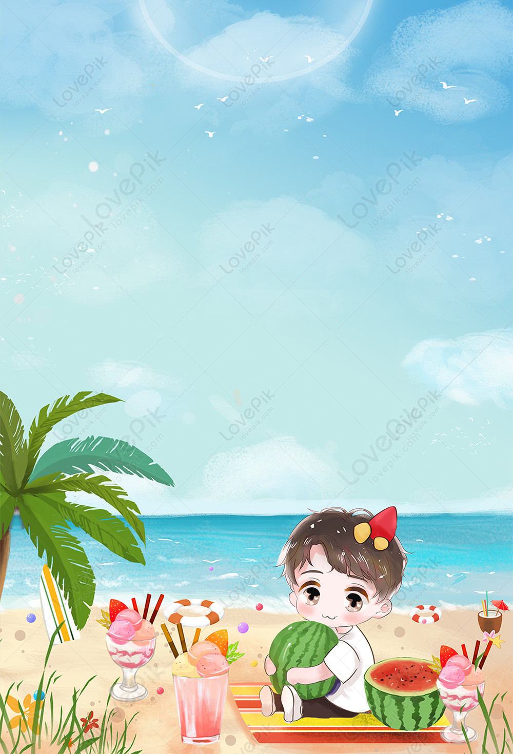 Chibi Summer Wallpapers - Wallpaper Cave