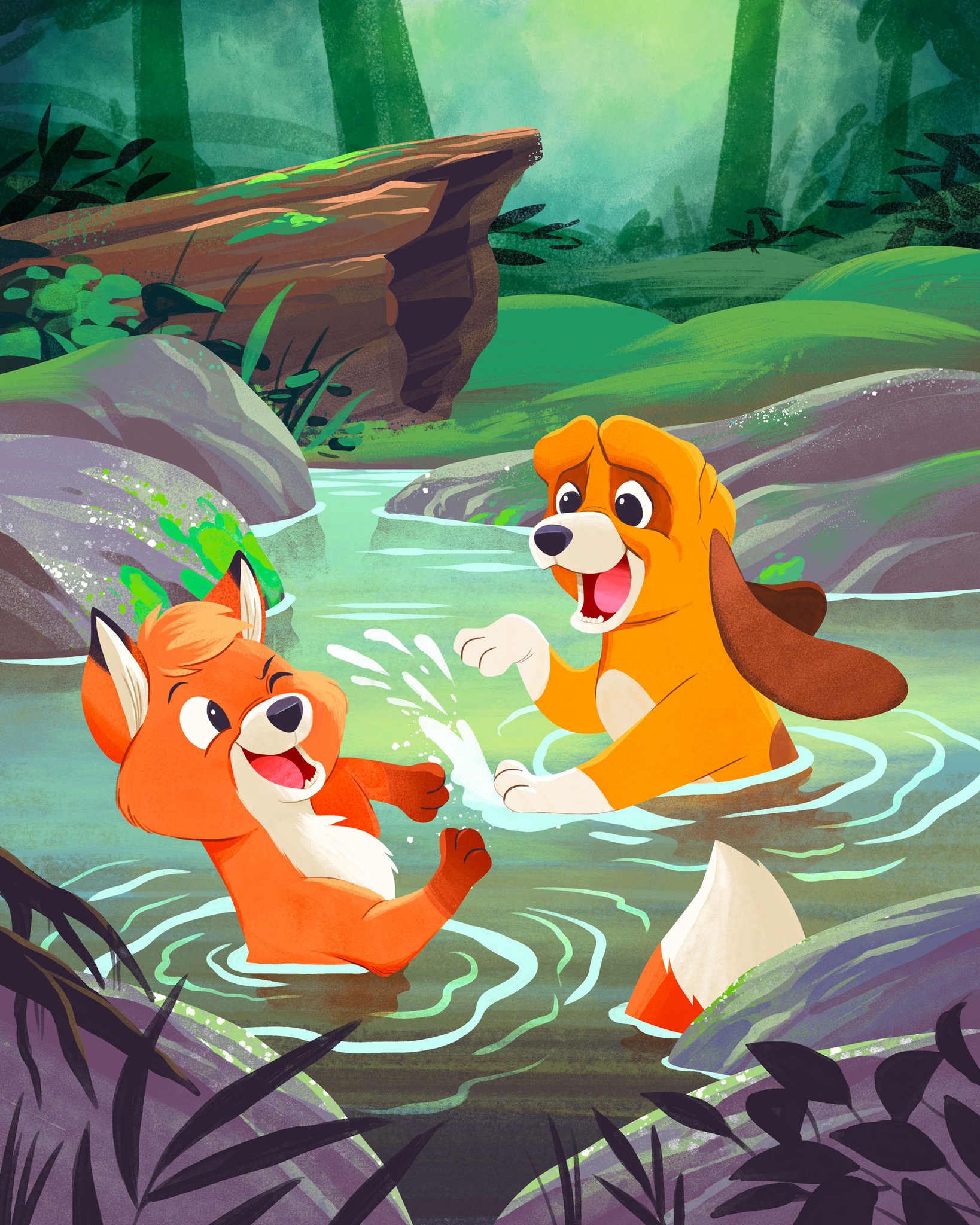 Toby The Fox And The Hound Wallpapers - Wallpaper Cave