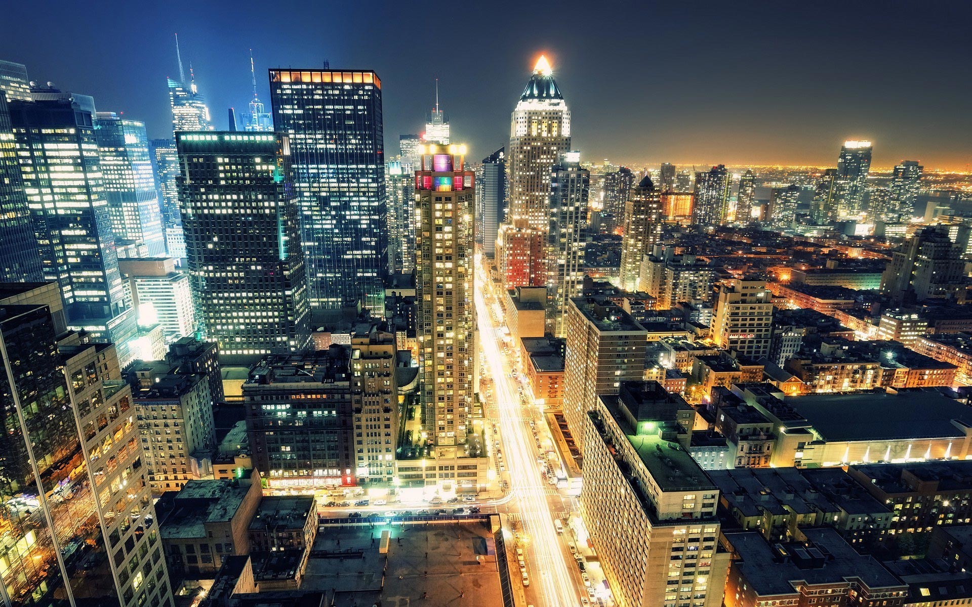 Skyline Night Wallpapers Wallpaper Cave
