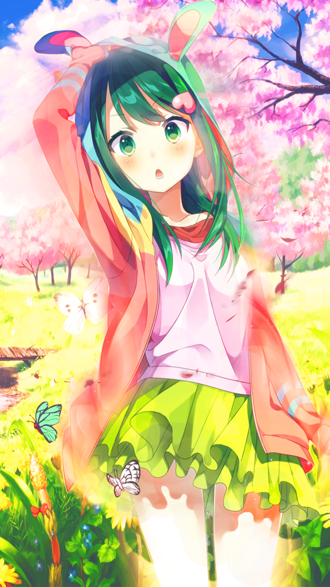 Cute Spring Anime Girl Wallpapers - Wallpaper Cave