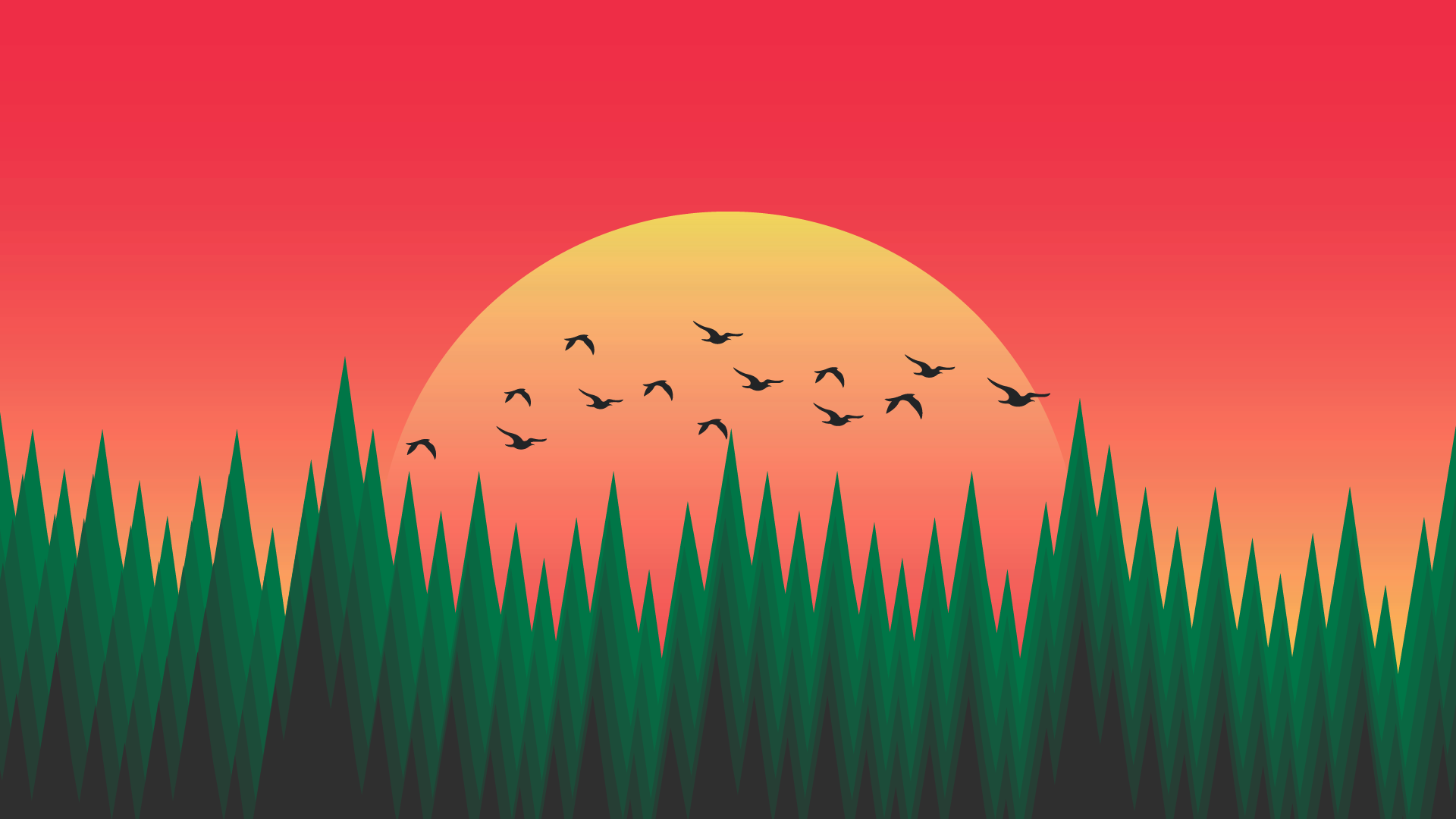 Desktop Minimal Forest Wallpapers - Wallpaper Cave