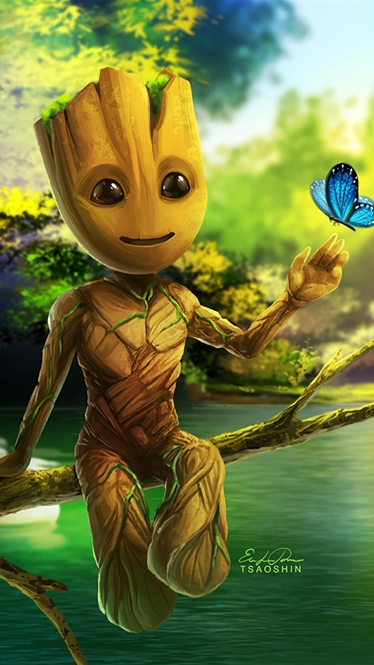 Cute Groot iPhone Wallpapers - Wallpaper Cave