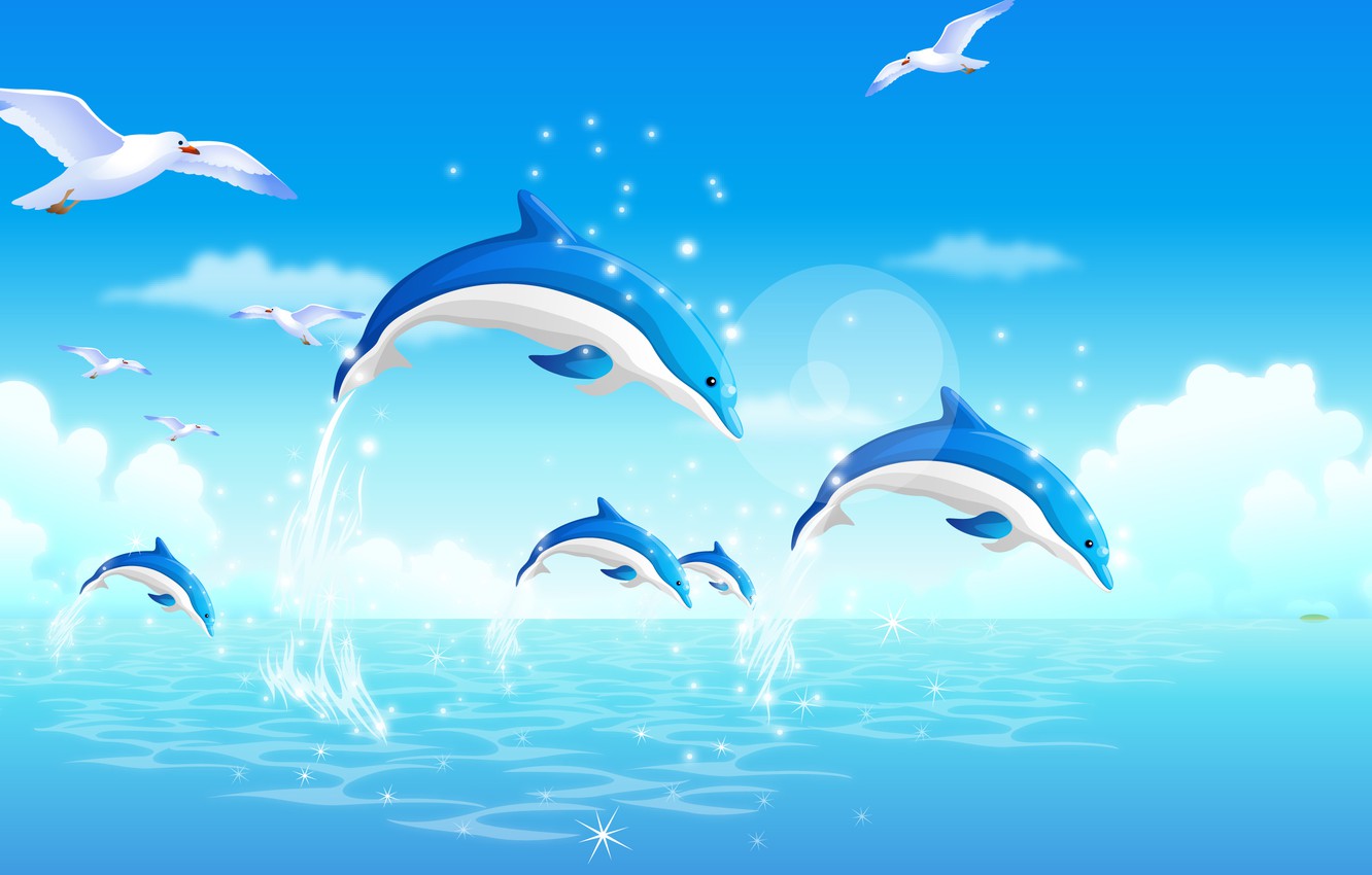 Summer Dolphins Wallpapers - Wallpaper Cave