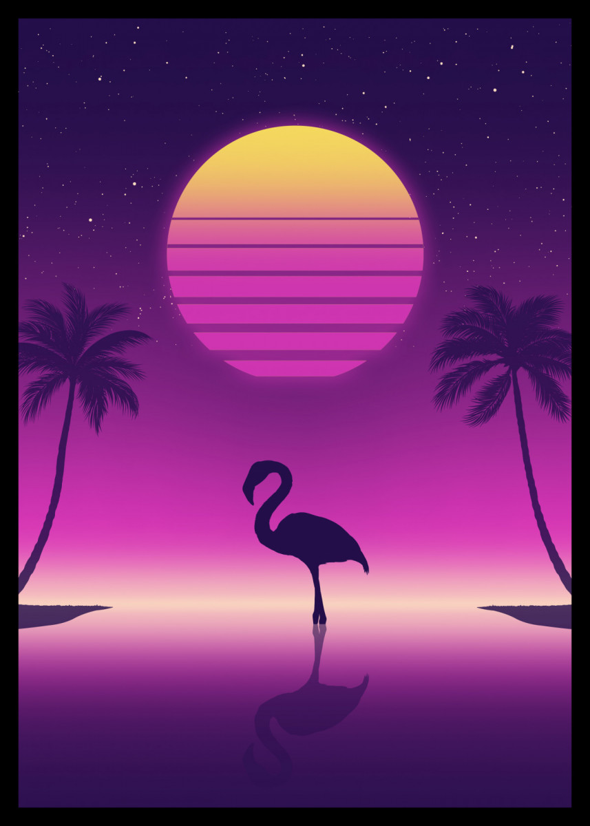 Sunset Flamingos Wallpapers - Wallpaper Cave