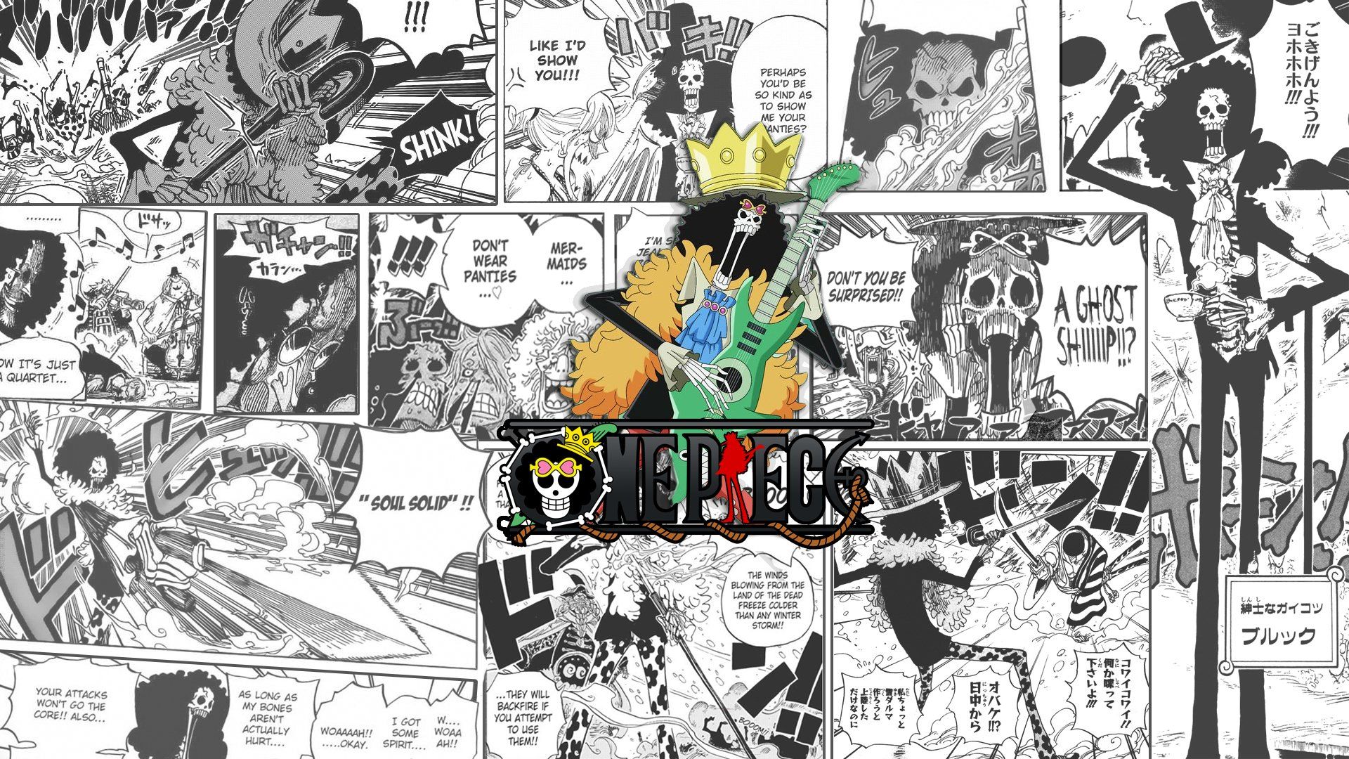 Brook One Piece Manga Wallpapers - Wallpaper Cave
