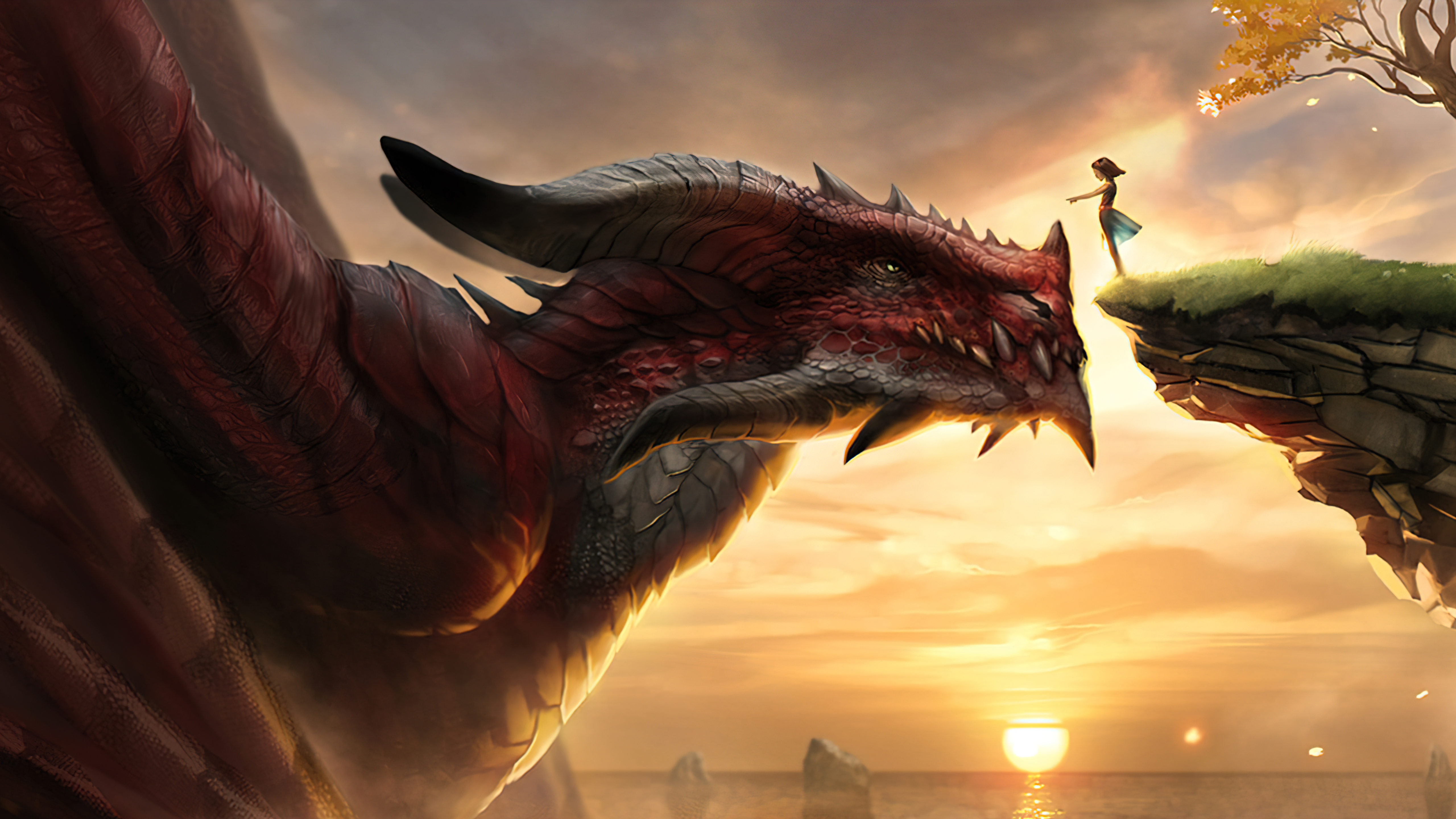 Dragon And Lady Wallpapers - Wallpaper Cave