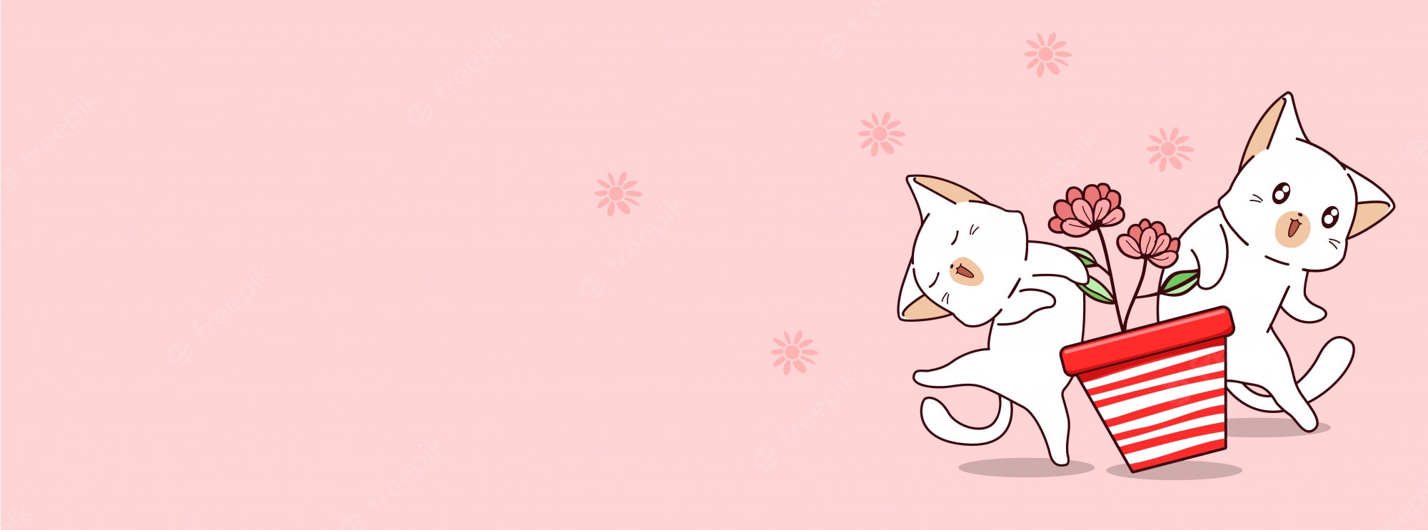 Kawaii Cat Spring Wallpapers - Wallpaper Cave