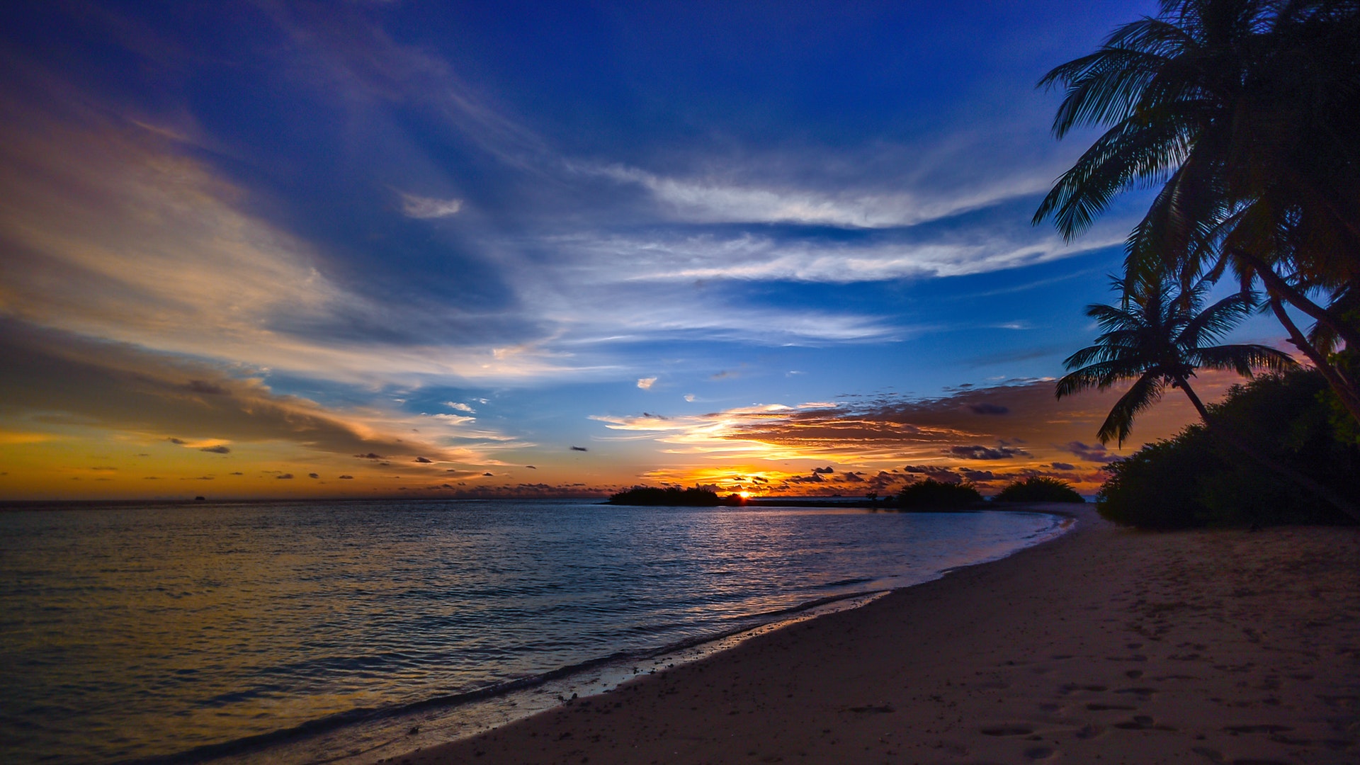 Tropical Sunset Scene Wallpapers - Wallpaper Cave