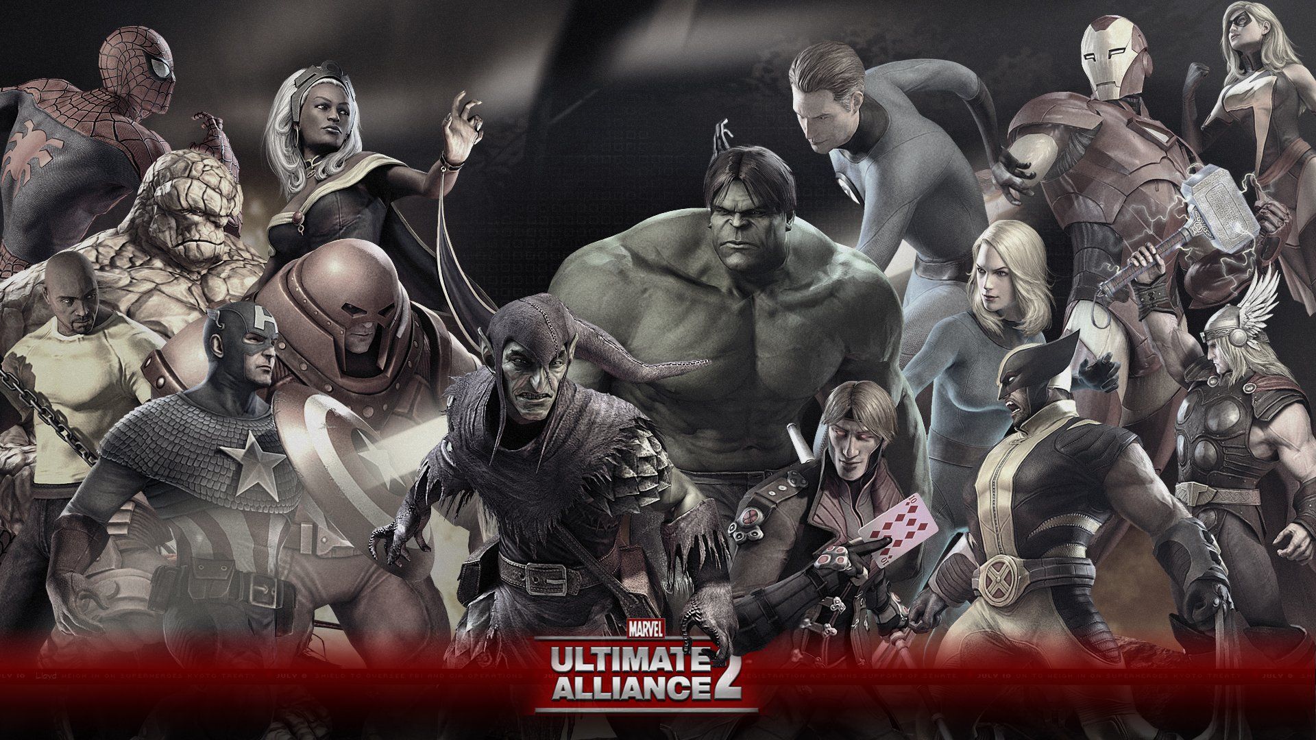 Marvel Ultimate Alliance 2 Characters Wallpapers - Wallpaper Cave