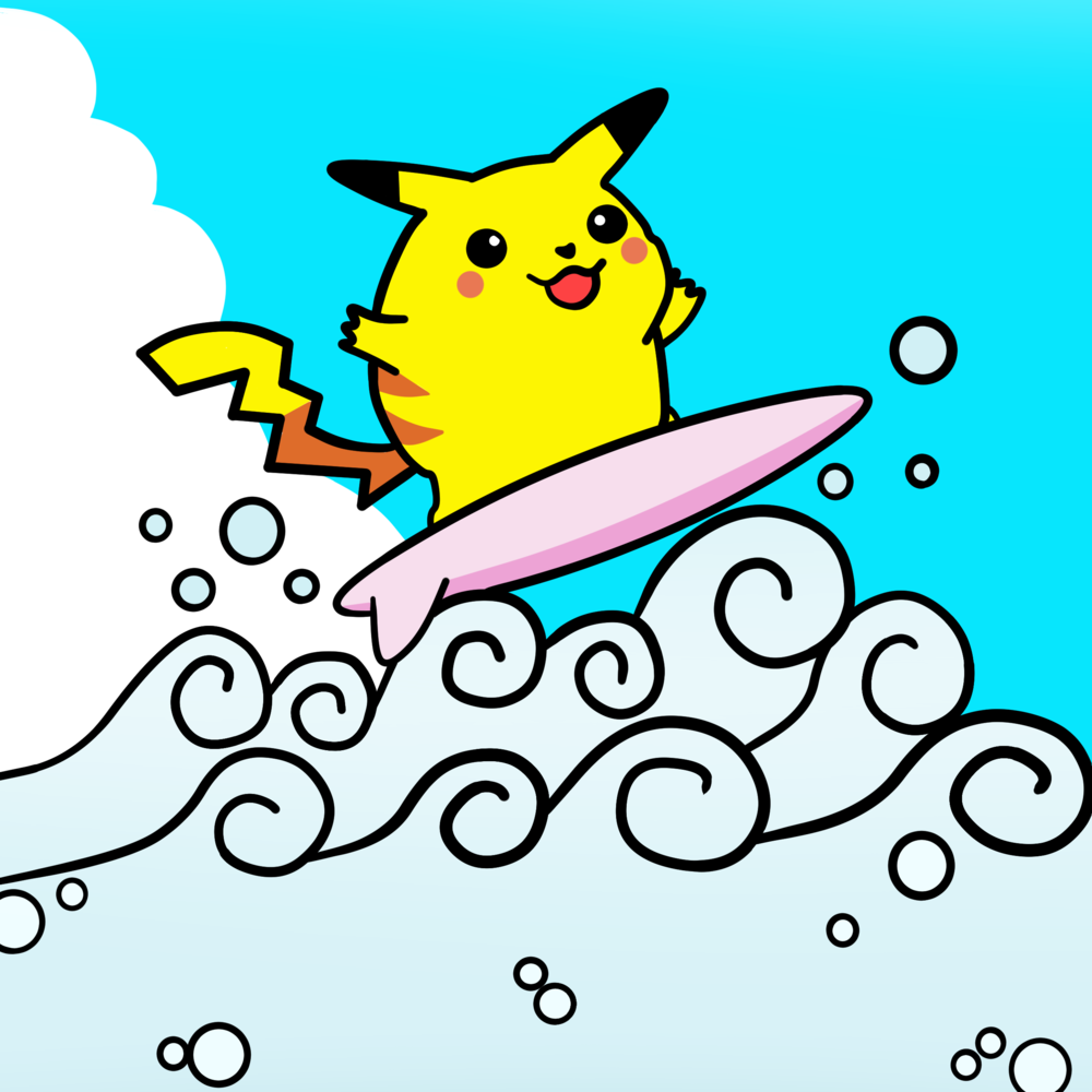 Surfing Pikachu Wallpapers - Wallpaper Cave