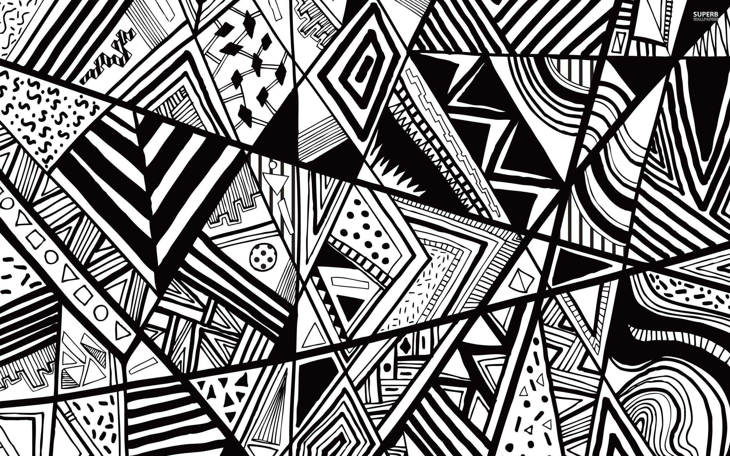 Black And White Doodle Wallpapers - Wallpaper Cave