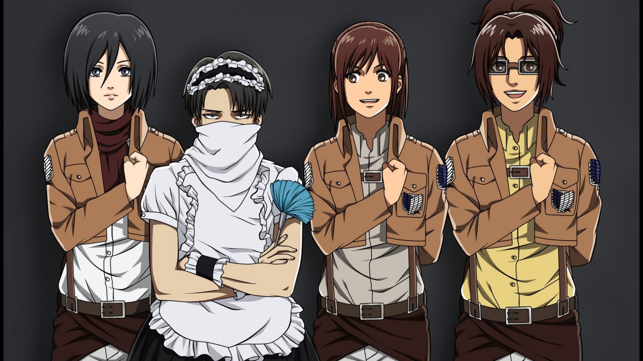 Levi Attack On Titan Maid Wallpapers - Wallpaper Cave