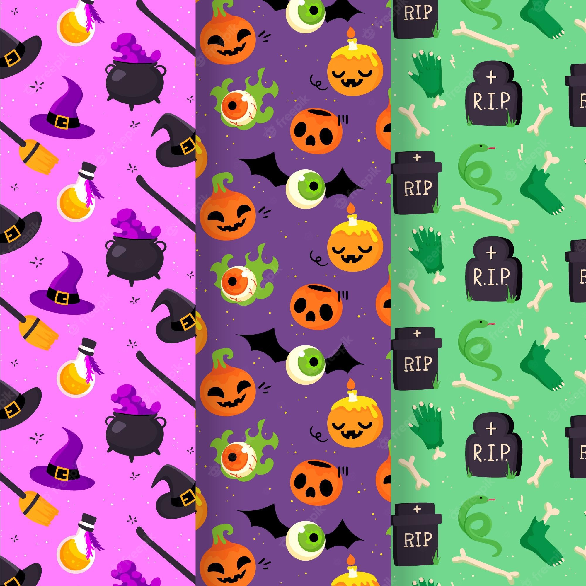 Halloween Green And Purple Wallpapers - Wallpaper Cave